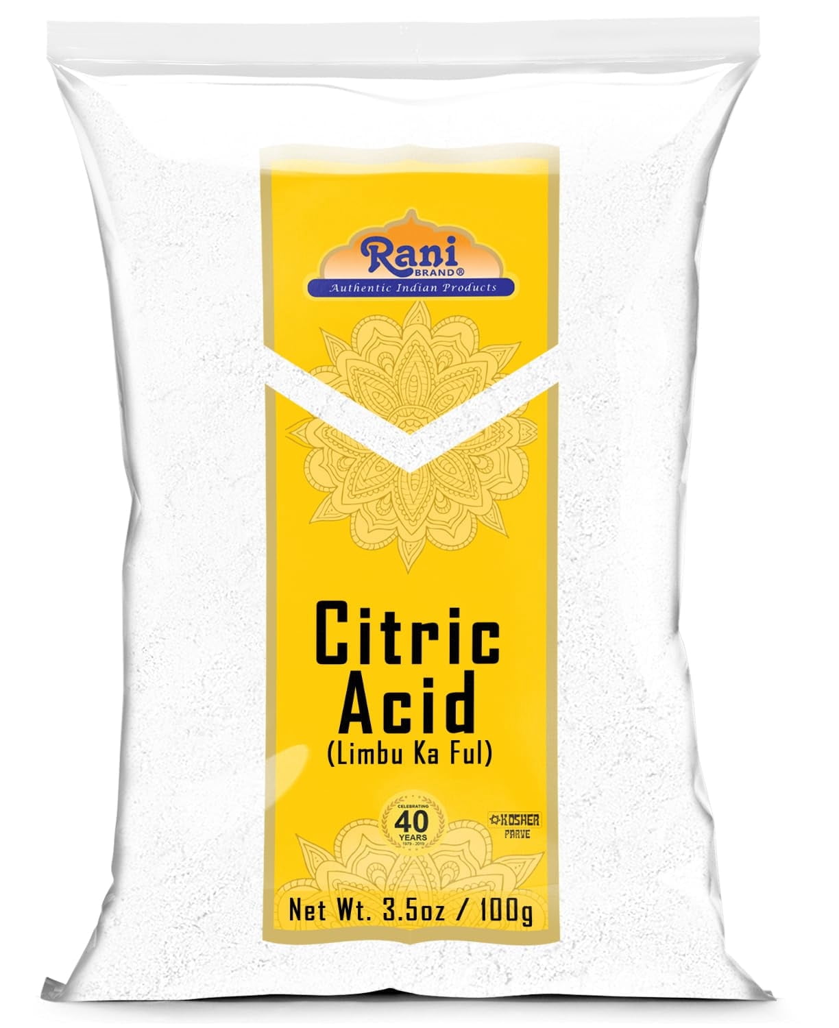 Rani Brand Citric Acid Powder Food Grade 3.5oz 100g for Cooking ...