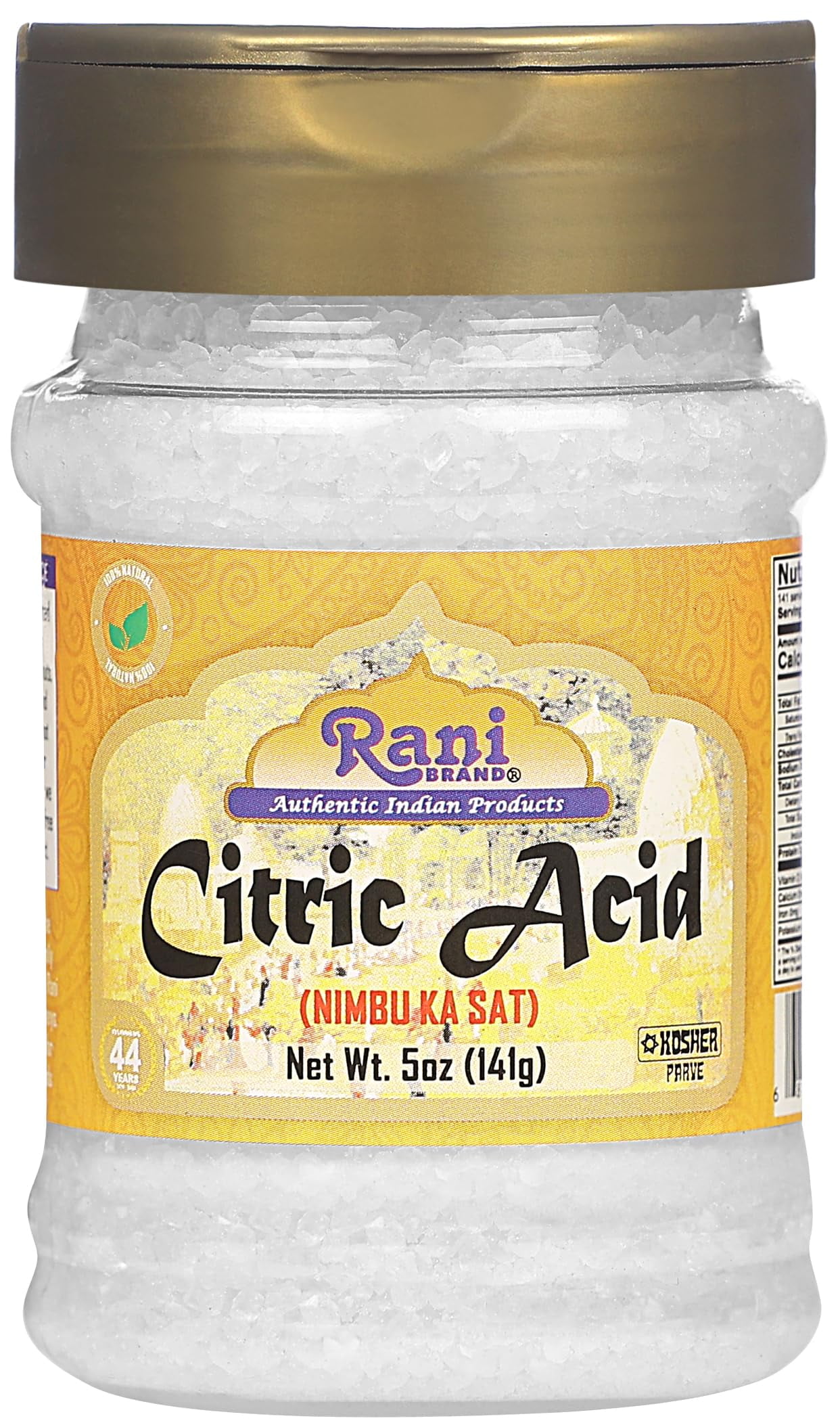 Rani Citric Acid Powder, Food Grade (Limbu Ka Ful) 5oz (141g) PET Jar ...