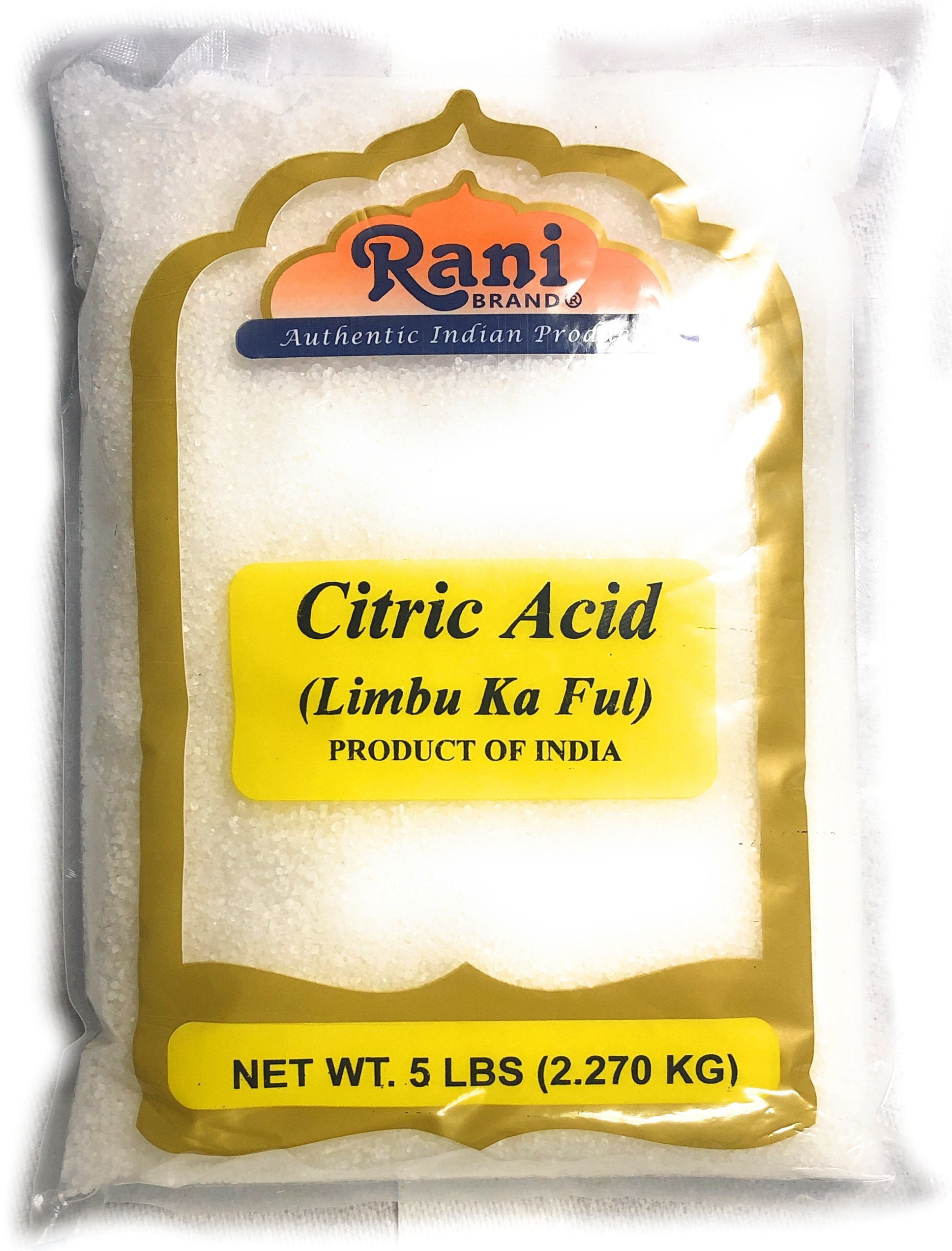 Rani Citric Acid Powder, Food Grade (Limbu Ka Ful) 80oz (5lbs) 2.27kg ...