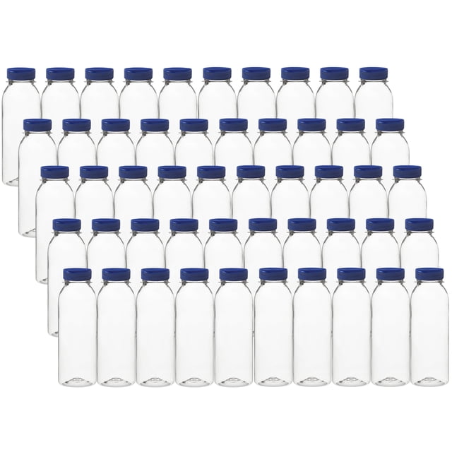 Rani Clear Plastic Bottles | 8oz PET Bottle with Flip-top Caps | BPA ...