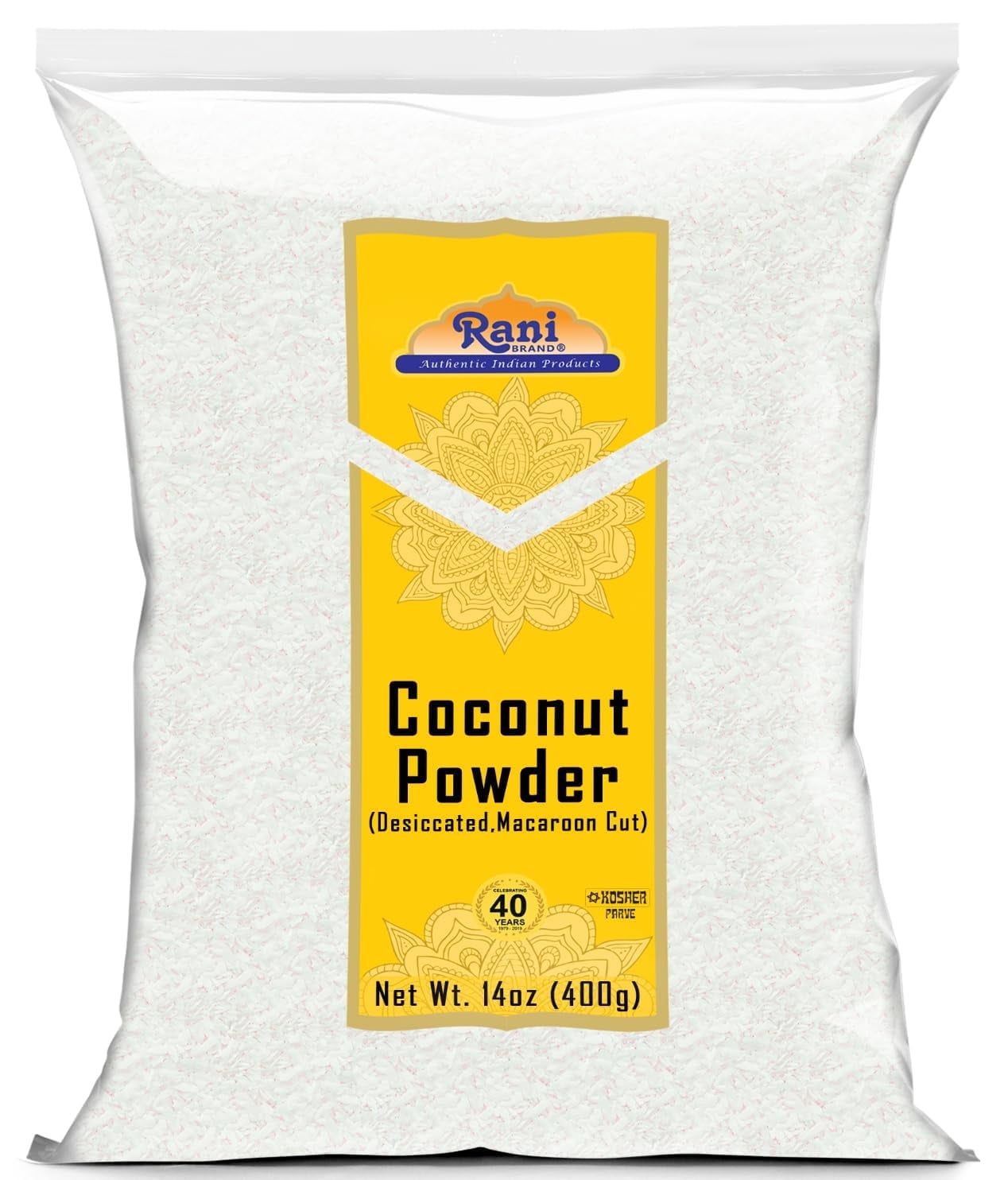 Rani, Coconut Fine Powder, 14oz (400g), Unsweetened, All Natural, Vegan ...