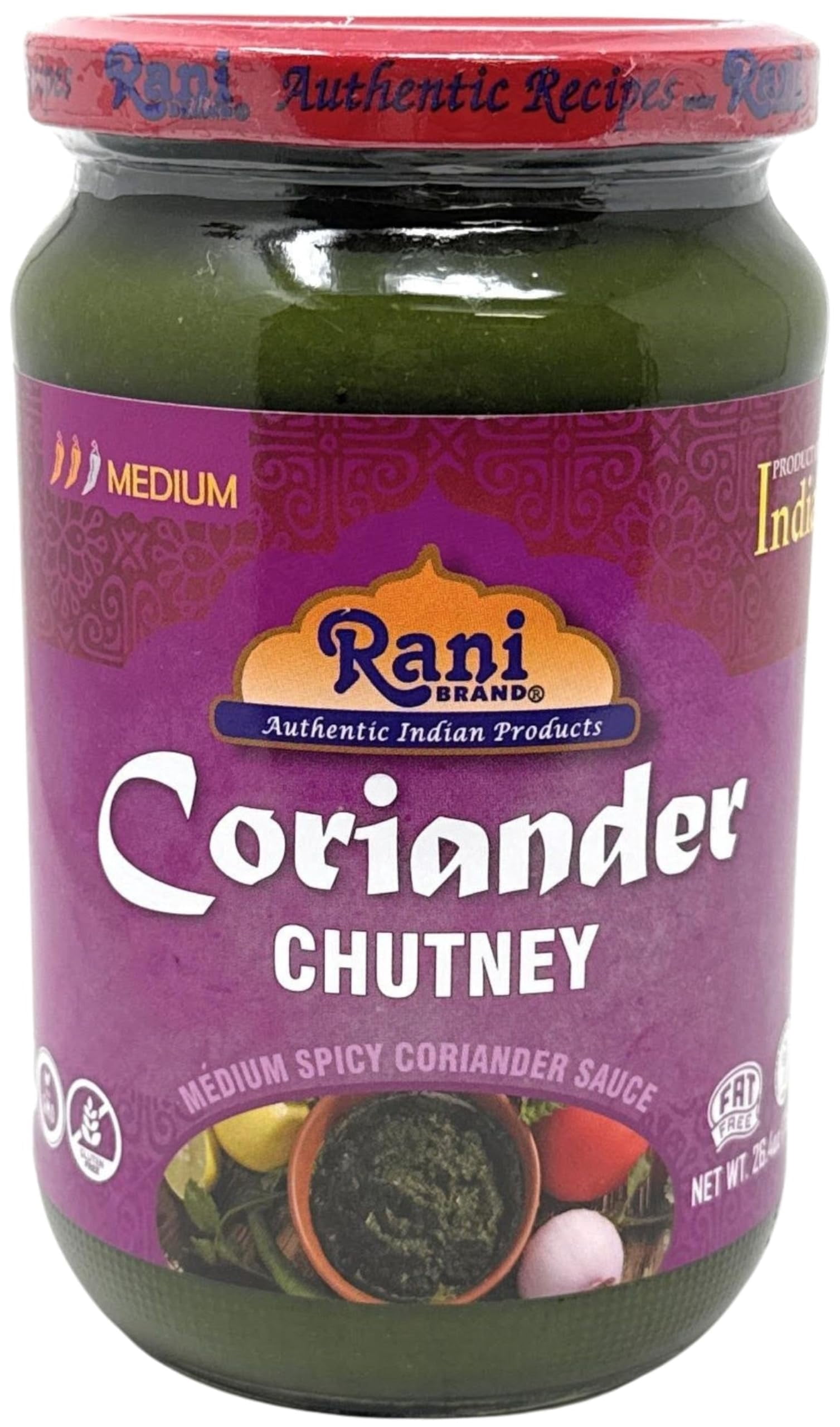 Rani Coriander (Cilantro) Chutney 26.4oz (750g) Bulk Glass Jar, Ready ...
