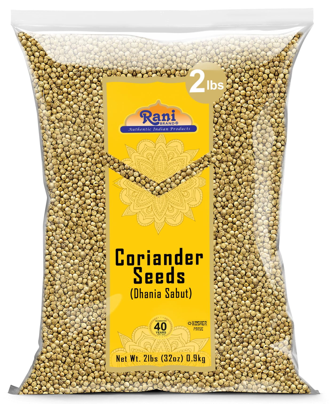 Rani Coriander (Dhania) Seeds Whole, Indian Spice 32oz (2lbs) 908g ...