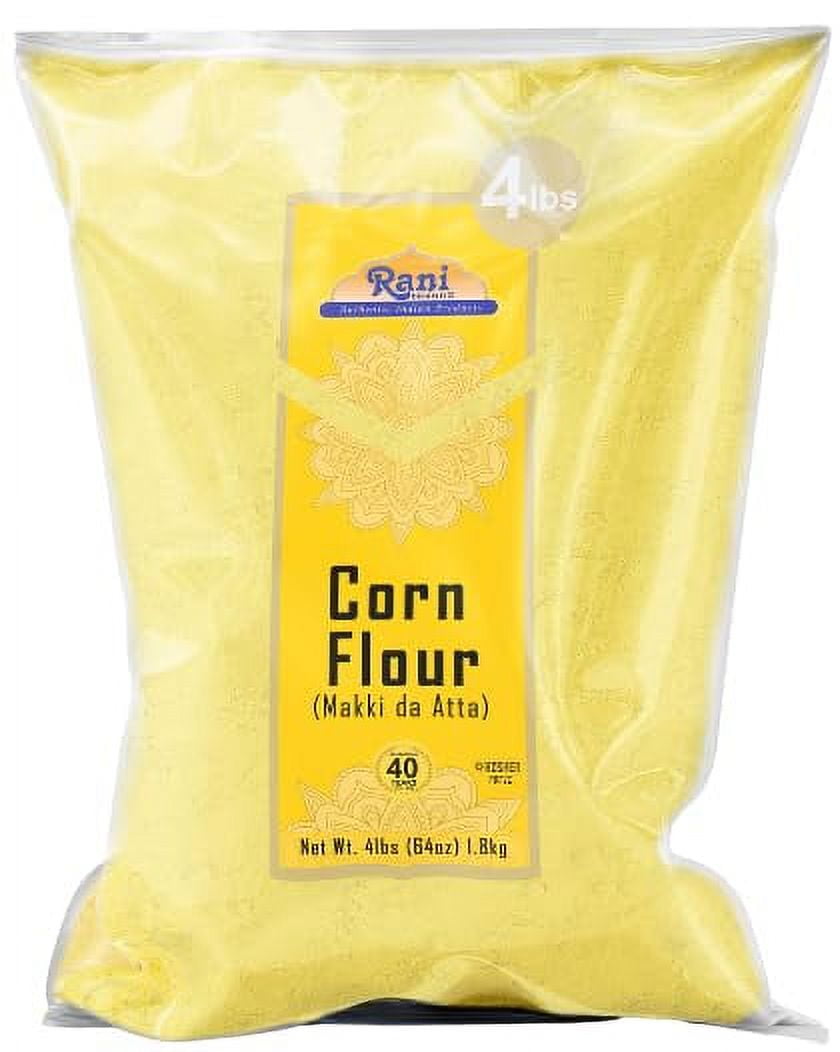 Rani Corn Flour Makki ka Atta 64oz 4lbs 1.81kg Gluten Friendly Vegan ...