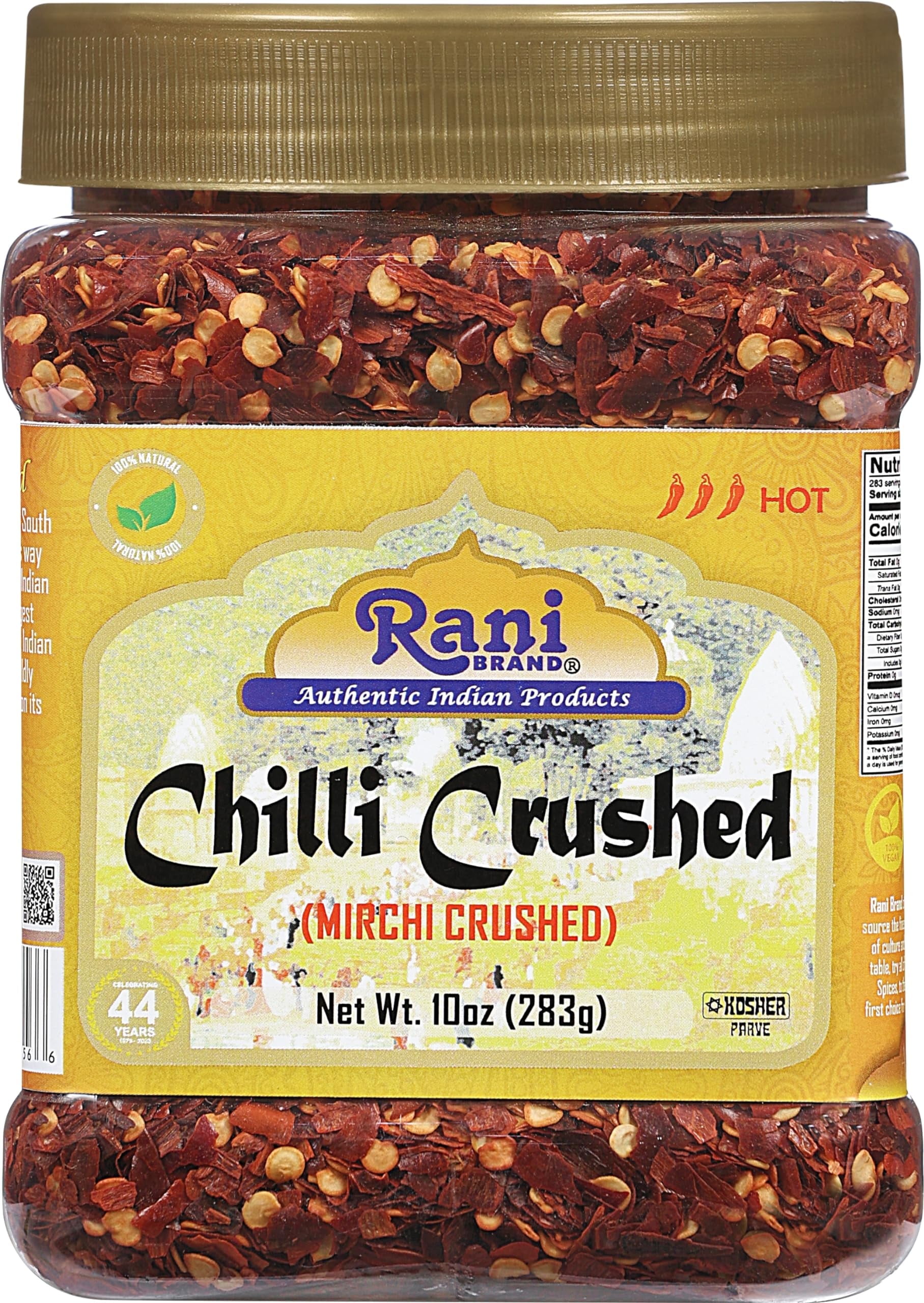 Rani Crushed Red Pepper Flakes Chilli (Pizza Type Cut) 10oz (283g) PET ...