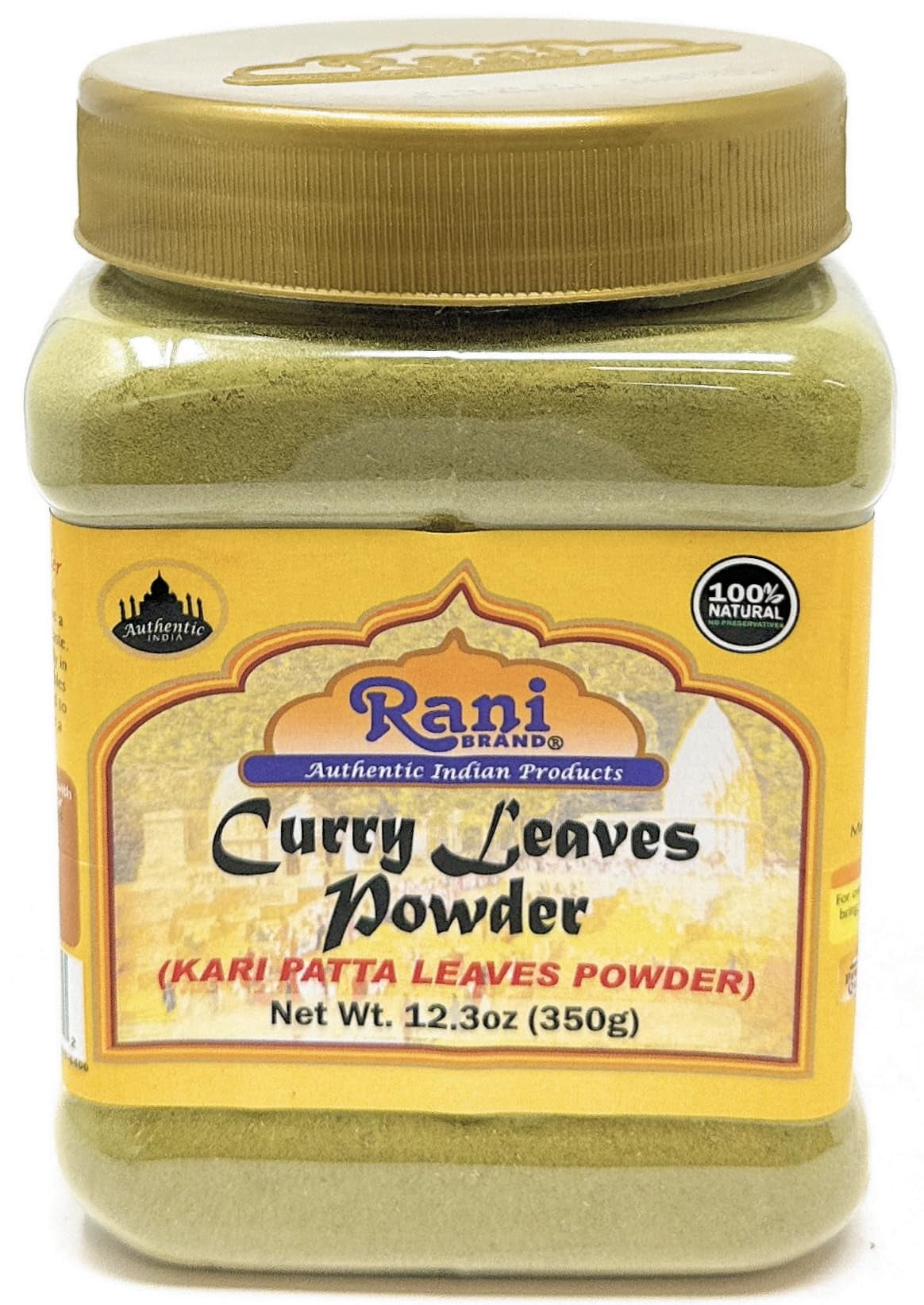 Rani Curry Leaves Powder (Kari Neem Patha) Indian Spice 12.3oz (350g ...