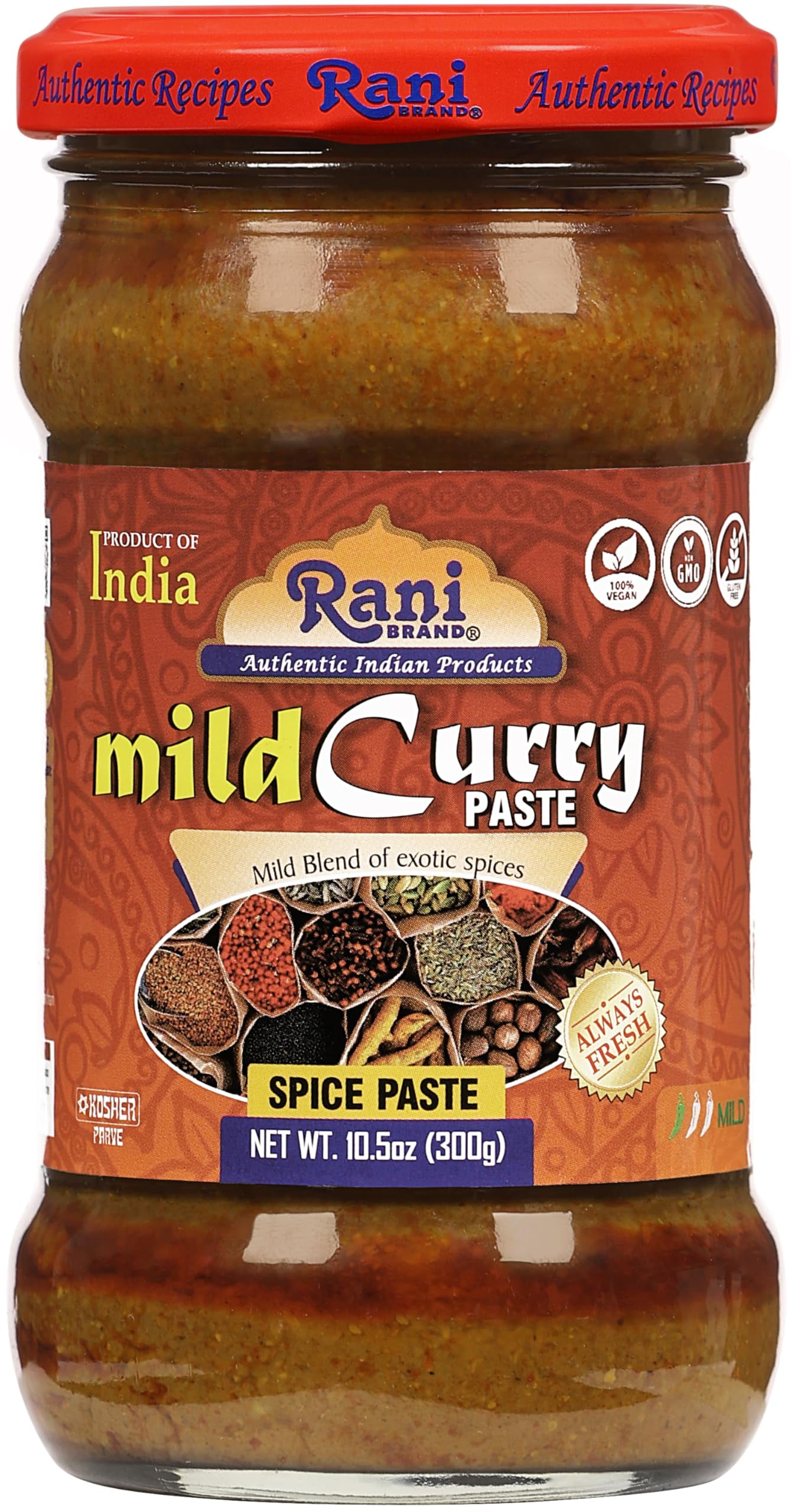 Rani Mild Curry Paste Seasoning 10.5oz Glass Jar | All Natural | NON ...