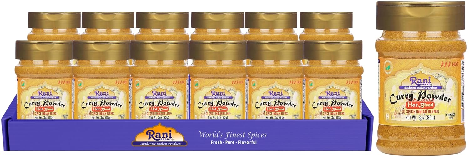 Rani Curry Powder Hot (11-Spice Authentic Indian Blend) 3oz (85g) PET ...