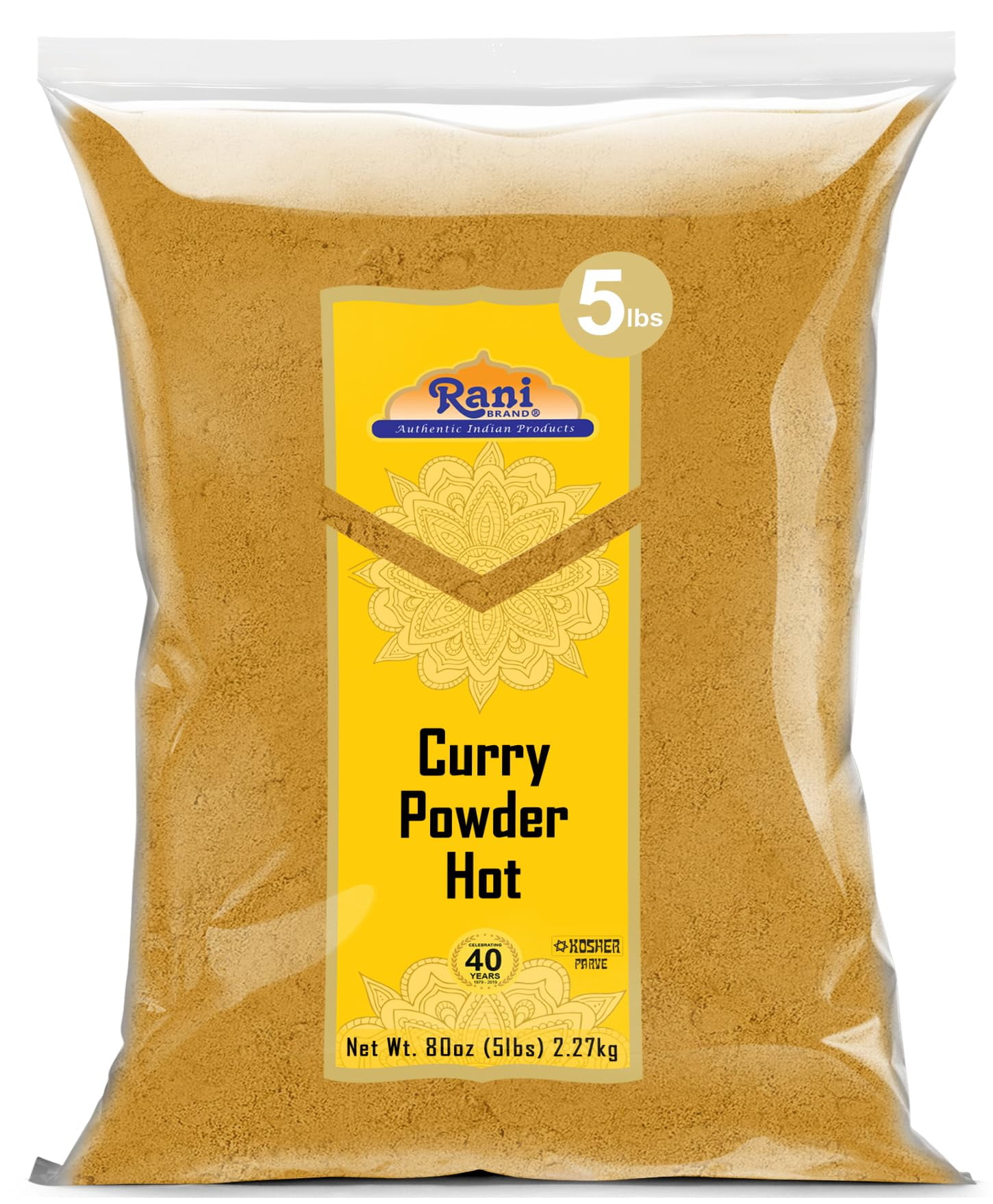 Rani Curry Powder Hot (11-Spice Authentic Indian Blend) 80oz (5lbs) 2 ...