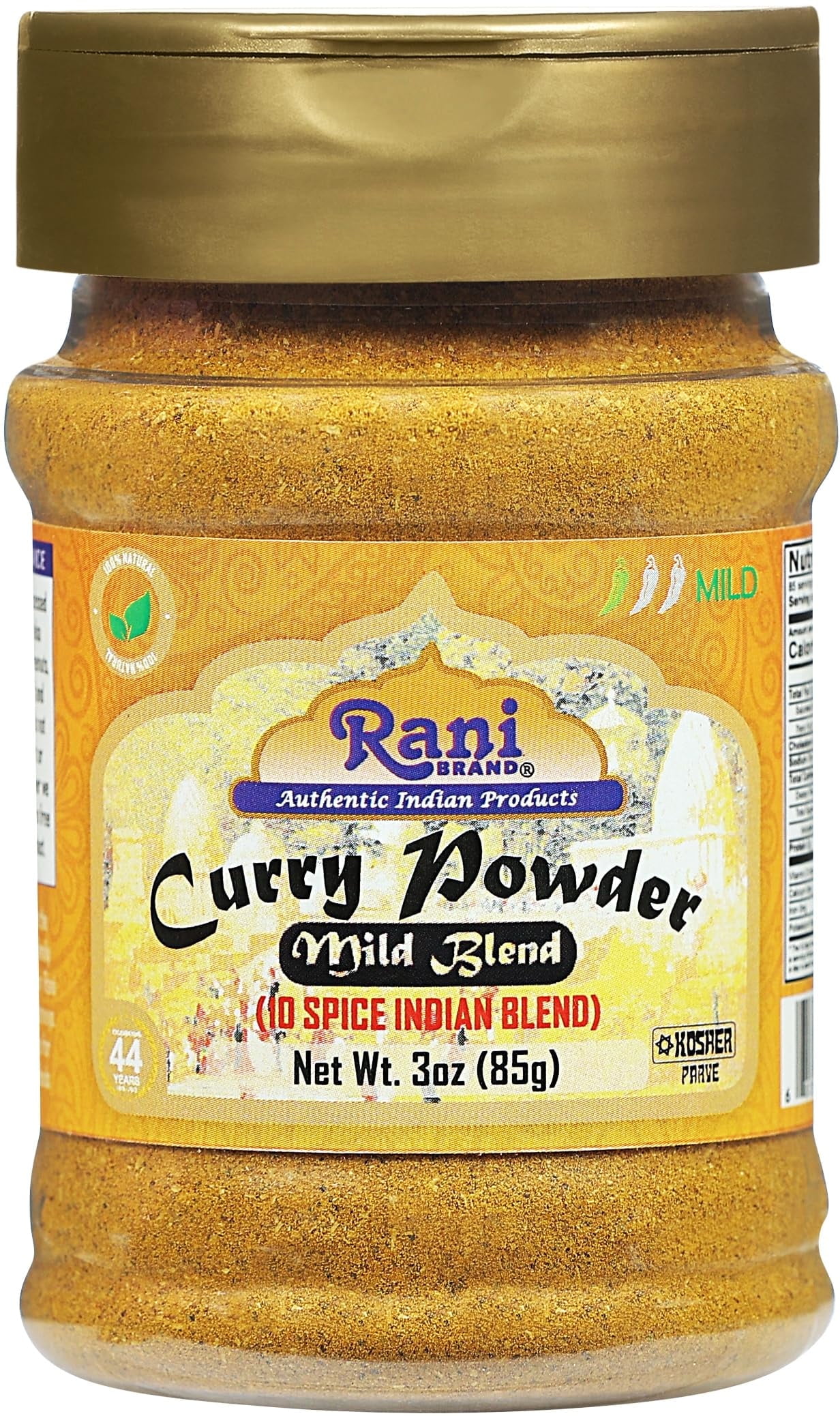 Rani Curry Powder Mild, 10-Spice Indian Blend, 3oz, Salt-Free, Vegan ...