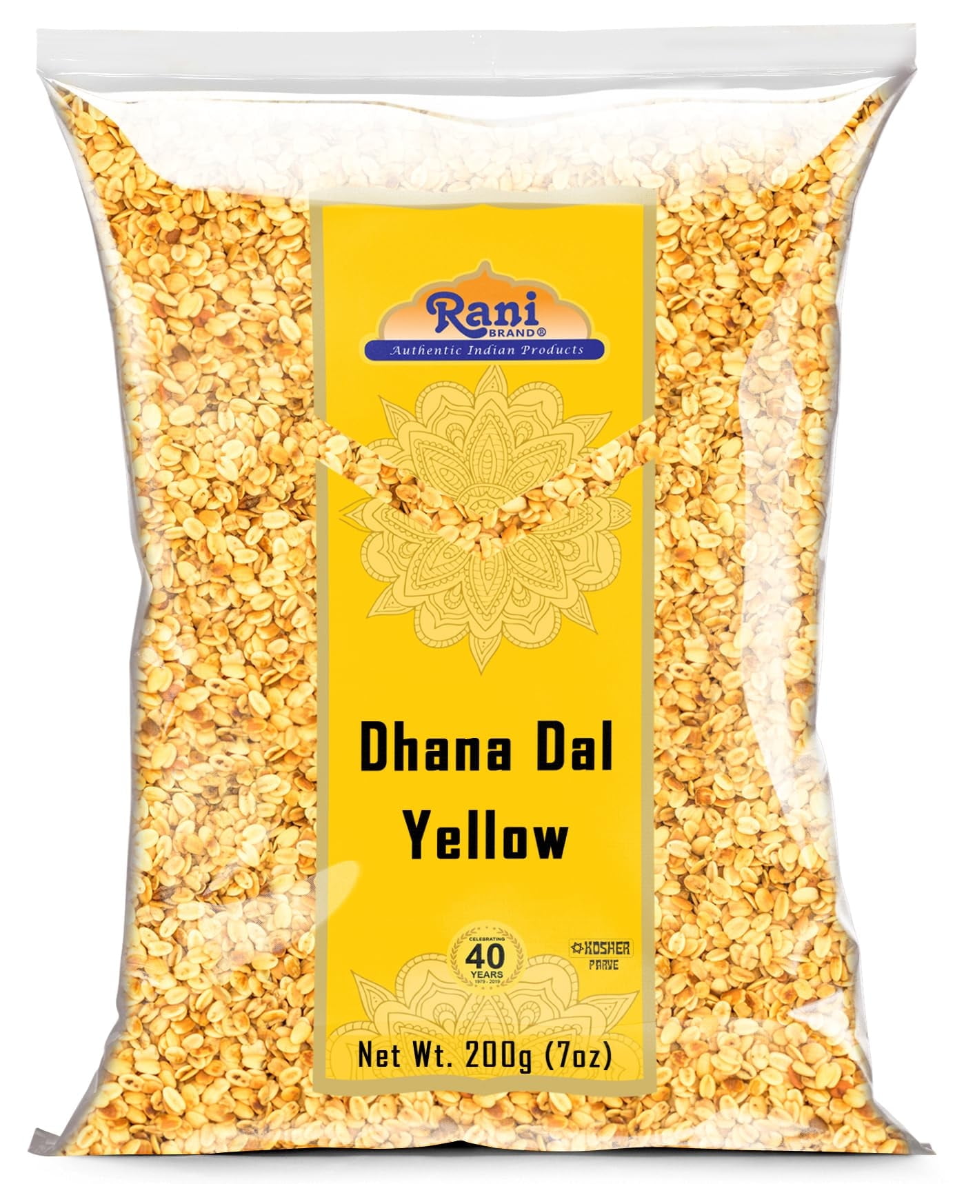 Rani Dhana Dal (Roasted Coriander Seeds) Yellow 7oz (200gm) ~ All ...