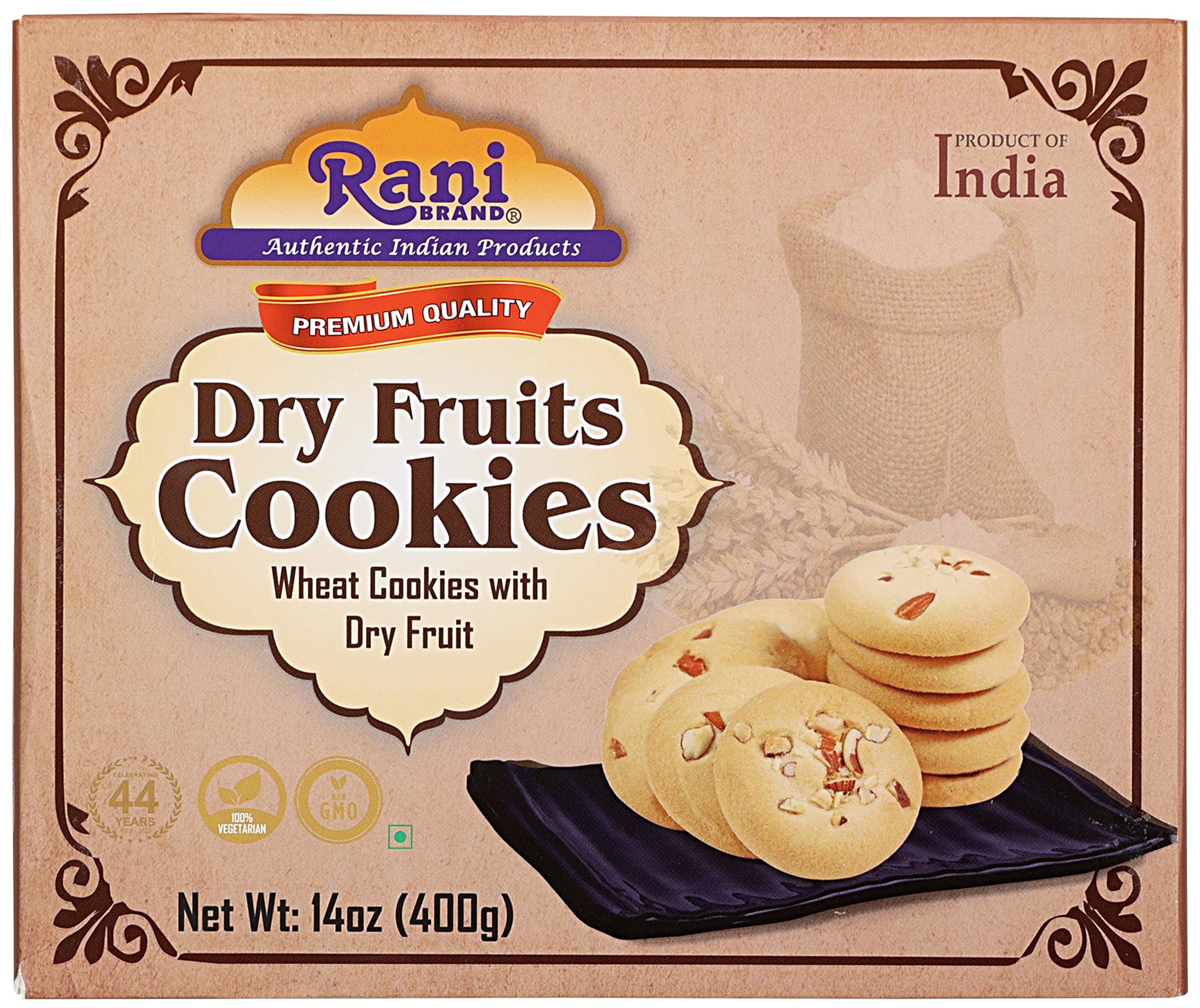 Rani Dry Fruits Cookies (Wheat Cookies with Dry Fruits) 14oz (400g ...