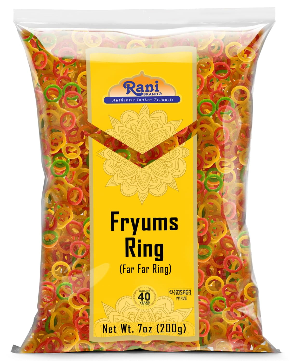 Rani Far Far / Fryums (Wheat & Tapioca Pellet) Ring Shape 7oz (200g ...