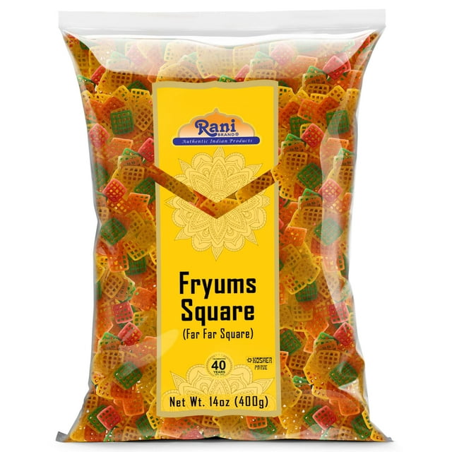 Rani Far Far / Fryums (Wheat & Tapioca Pellet) Square Shape 14oz (400g ...