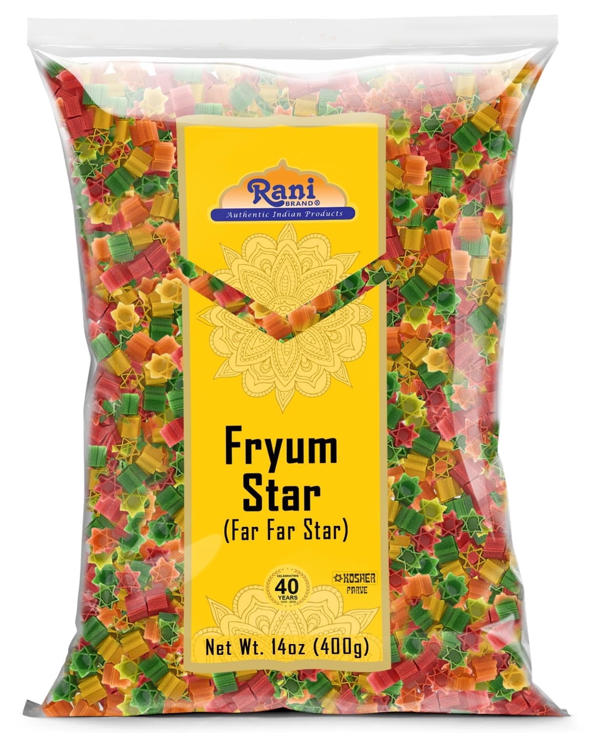 Rani Far Far / Fryums (Wheat & Tapioca Pellet) Star Shape 14oz (400g ...