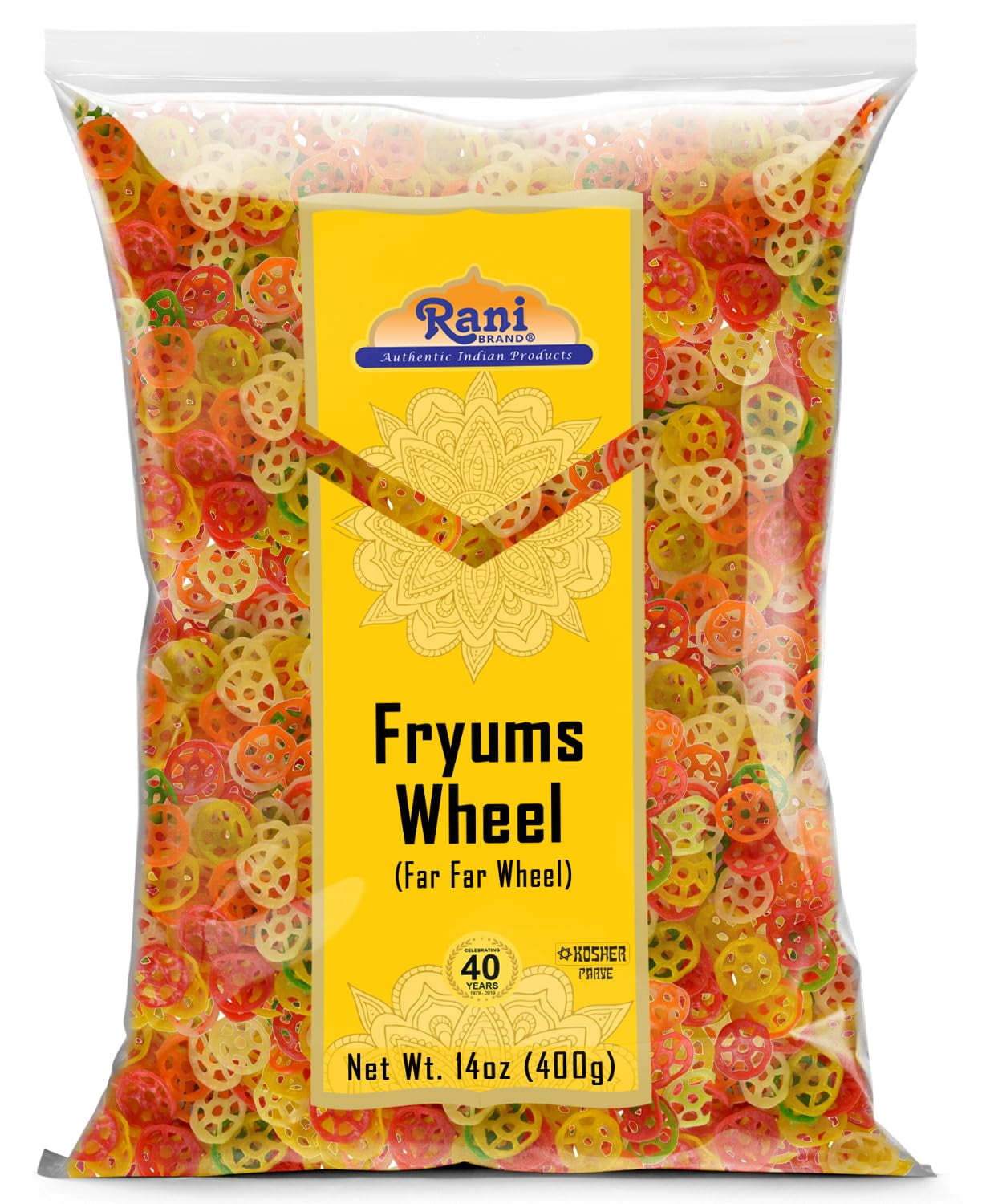 Rani Far Far/Fryums (Wheat & Tapioca Pellet) Wheel Shape 14oz (400g ...