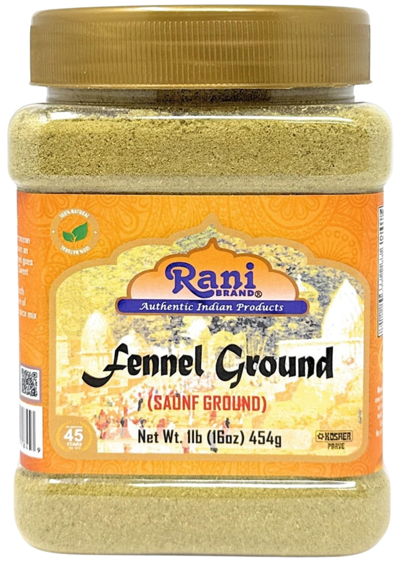 Rani Fennel Ground (Saunf) Powder Spice 16oz (1lb) 454g PET Jar ~ All ...
