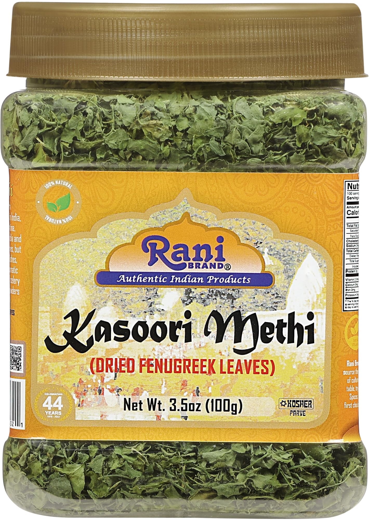 Rani Dried Fenugreek Leaves (Kasoori Methi) 3.5oz - Healthy Indian ...