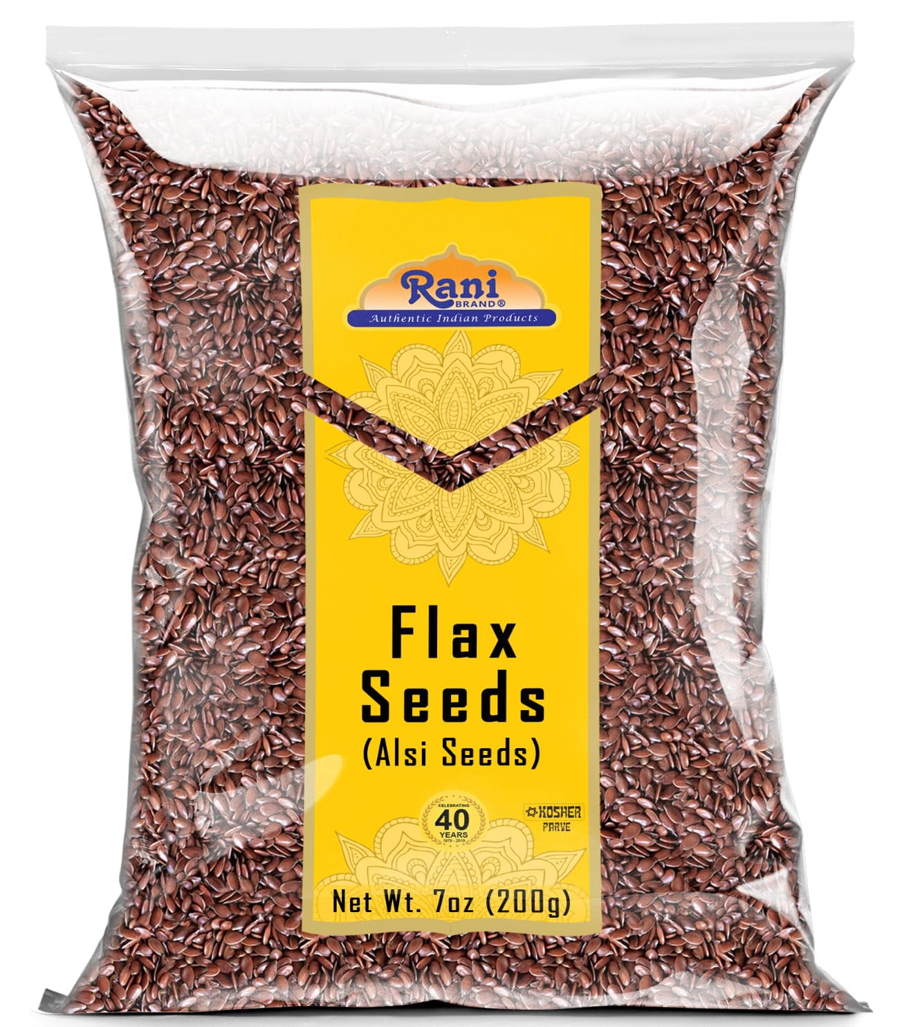 Rani Flax Seeds Whole Raw, 7oz, All Natural, Gluten Friendly, NON-GMO ...