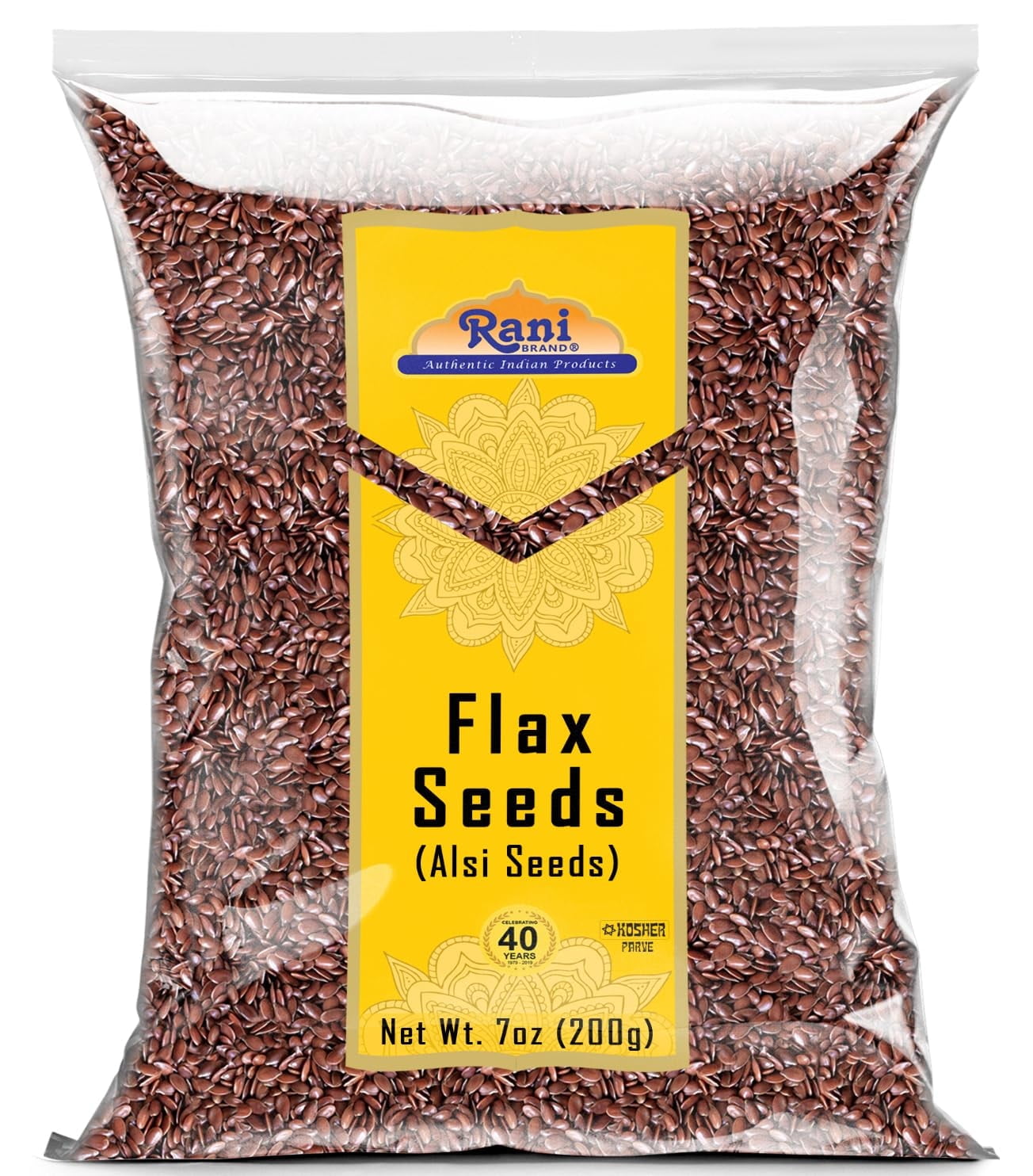 Rani Flax Seeds Whole Raw, 7oz, All Natural, Gluten Friendly, NON-GMO ...