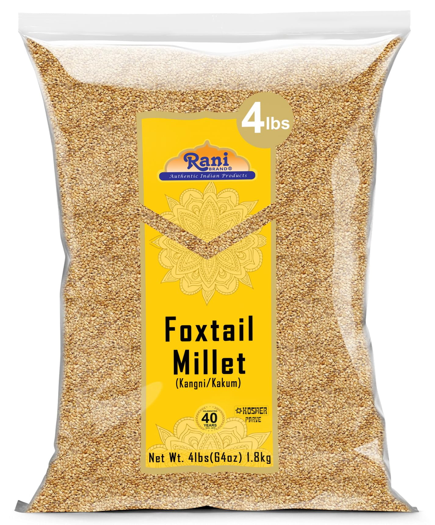 Rani Brand Polished Foxtail Millet 4 lb Ancient Grain Gluten Friendly ...
