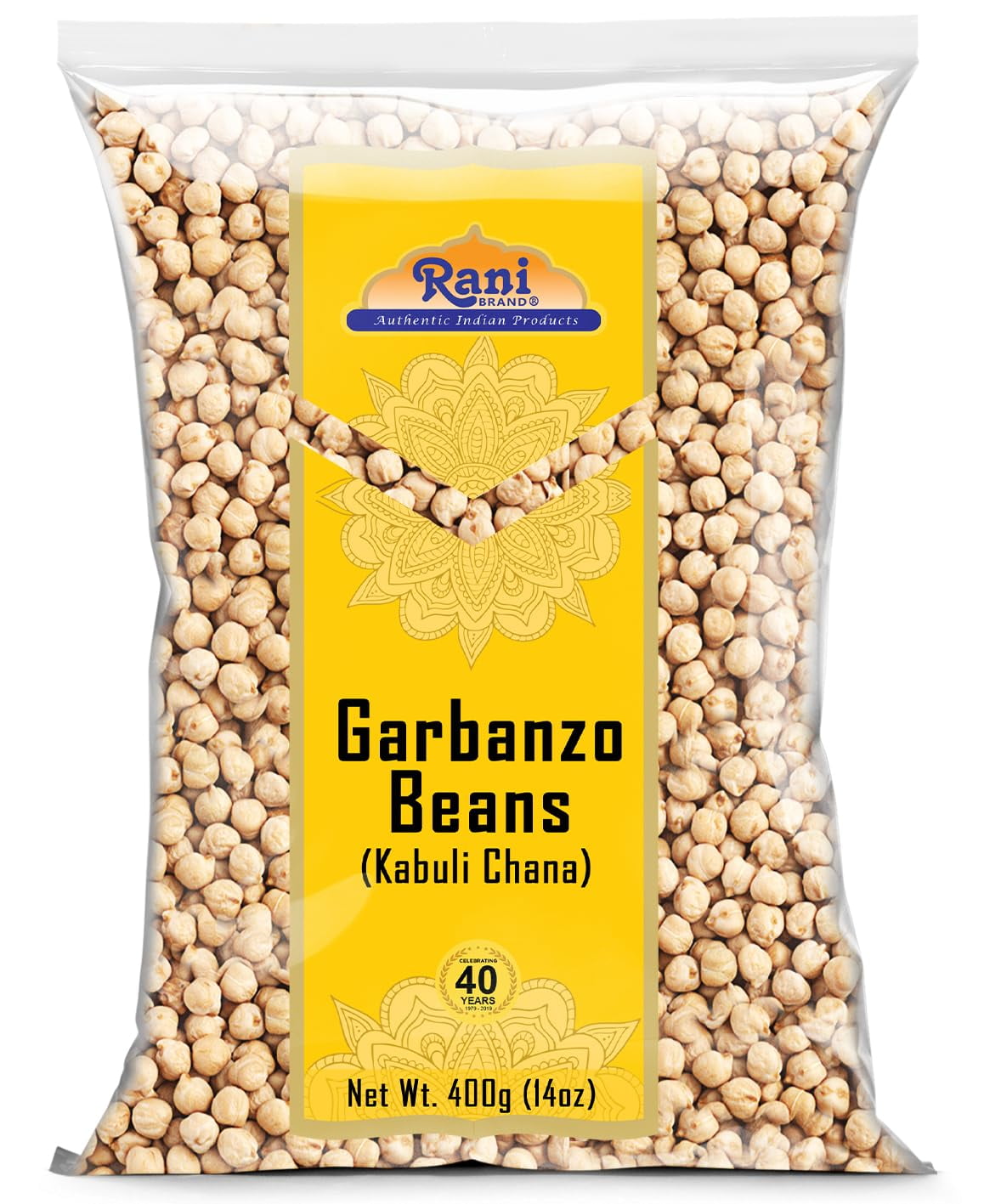 Rani Garbanzo Beans (Kabuli Chana) 14oz (400g) ~ All Natural | Vegan | Gluten Friendly | NON-GMO ...