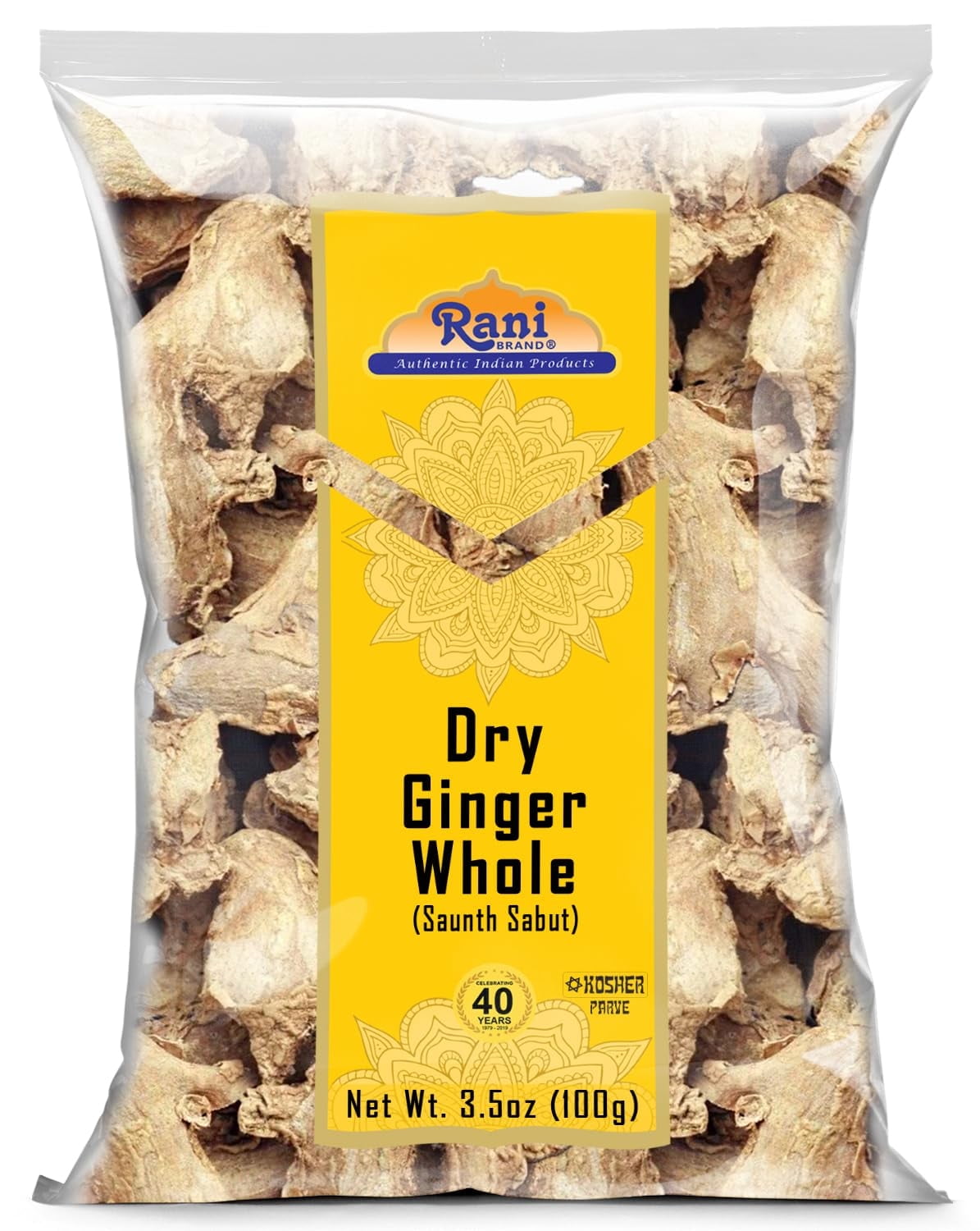 Rani Ginger (Adarak Sabut) Whole, Spice 3.5oz (100g) ~ All Natural ...