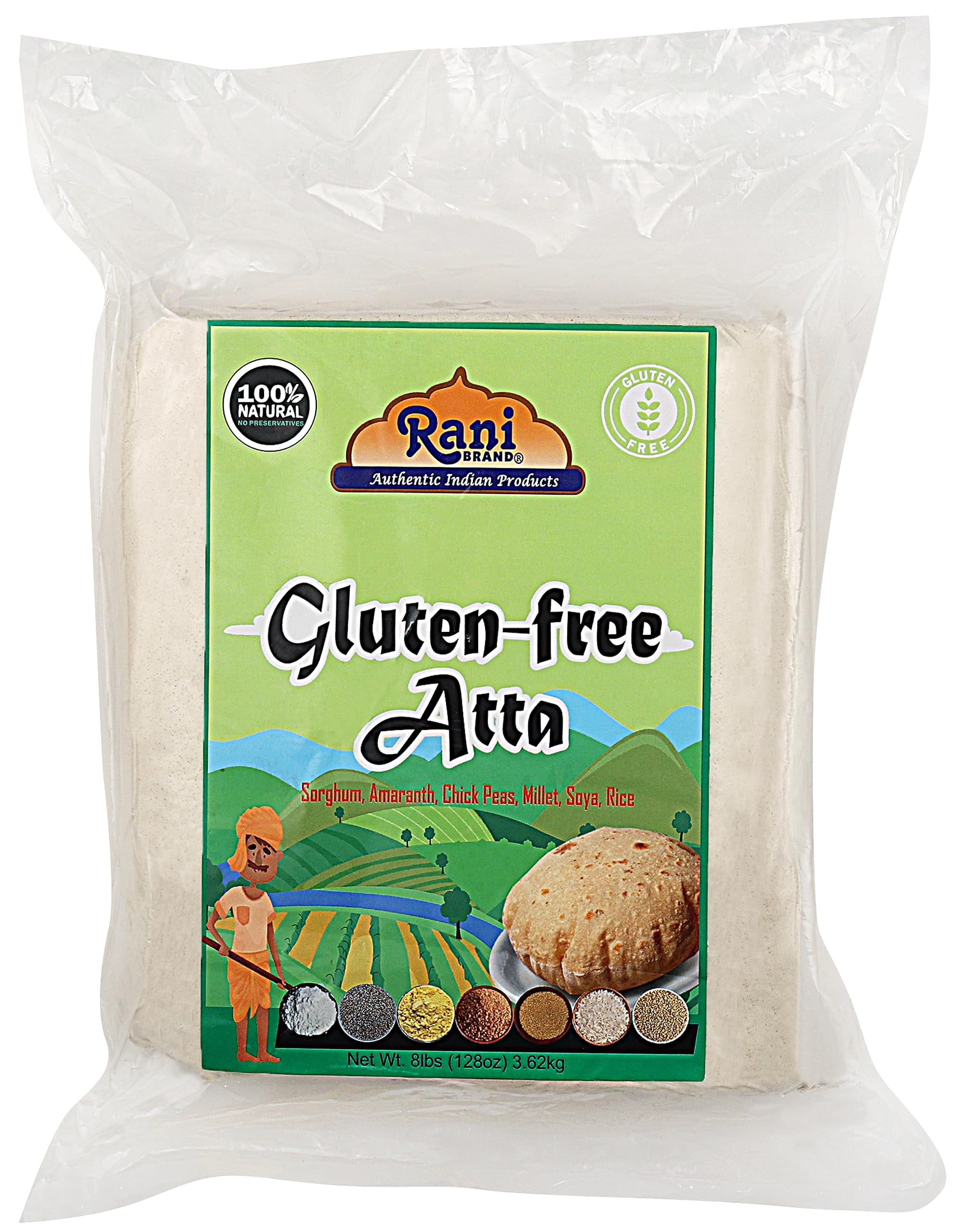 Rani Gluten Free Atta (Sorghum, Amaranth, Chick Peas, Millet, Soya ...