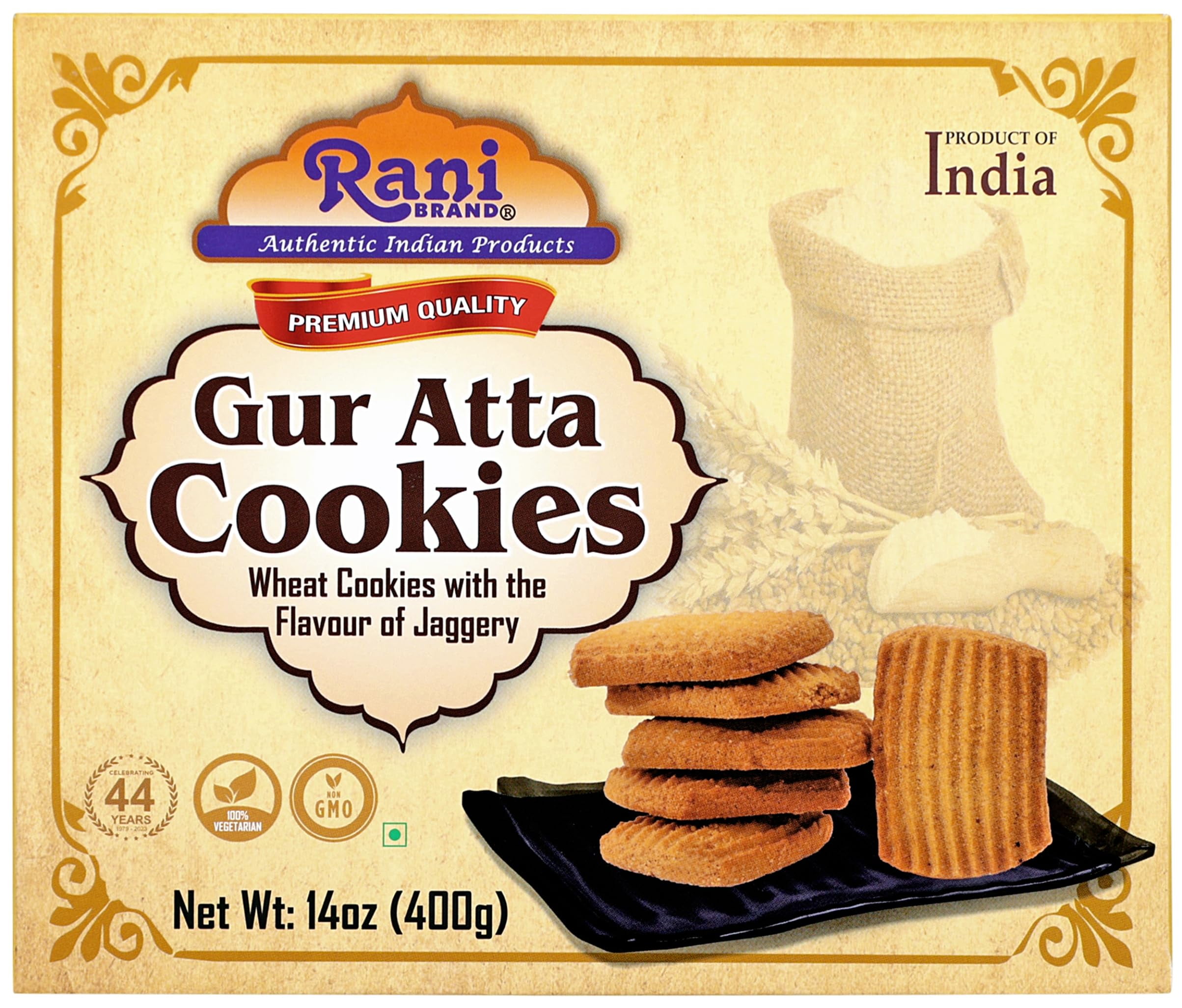 Rani Gur Atta Cookies (Wheat Cookies with the Flavor of Jaggery) 14oz ...