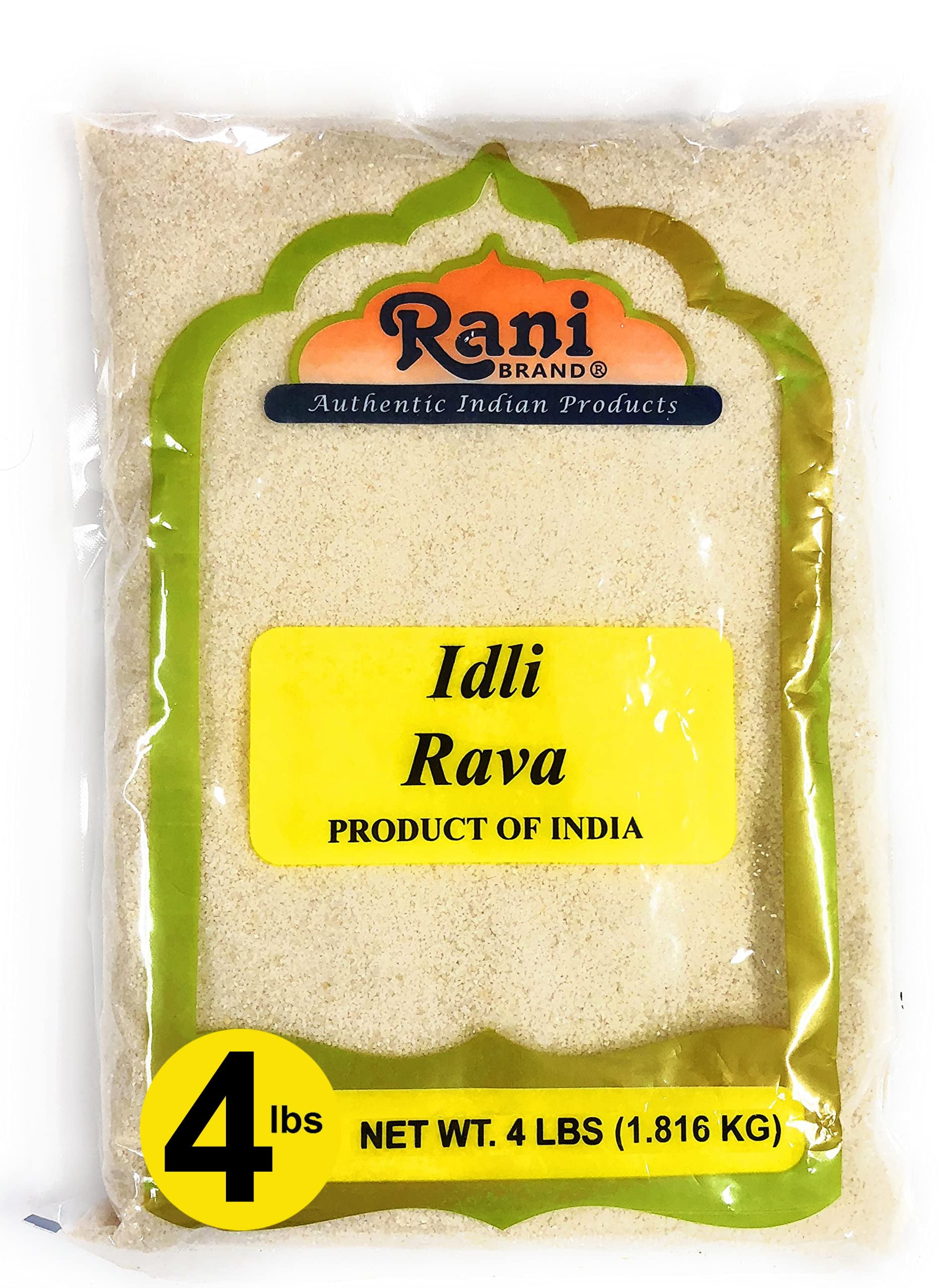 Rani Idly Rava 64oz (4lbs) 1.81kg - All Natural, Vegan, Gluten Friendly ...