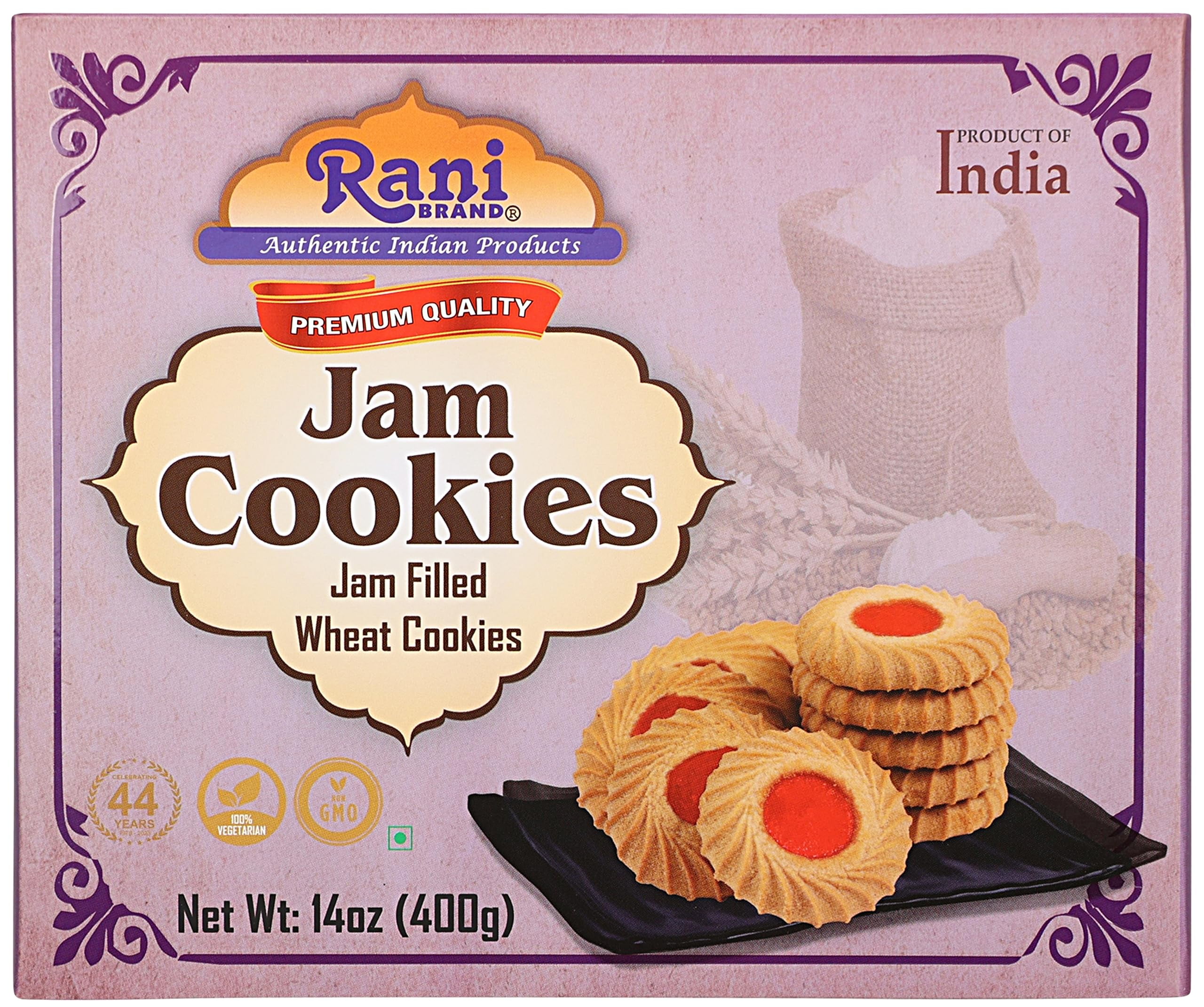 Rani Jam Cookies (Jam Filled Wheat Cookies) 14oz (400g ~ All Natural ...