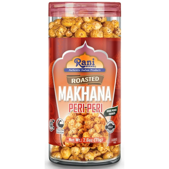 Rani Roasted Makhana (Fox Nut/Popped Lotus Seed) Peri Peri Flavor 2.6oz ...
