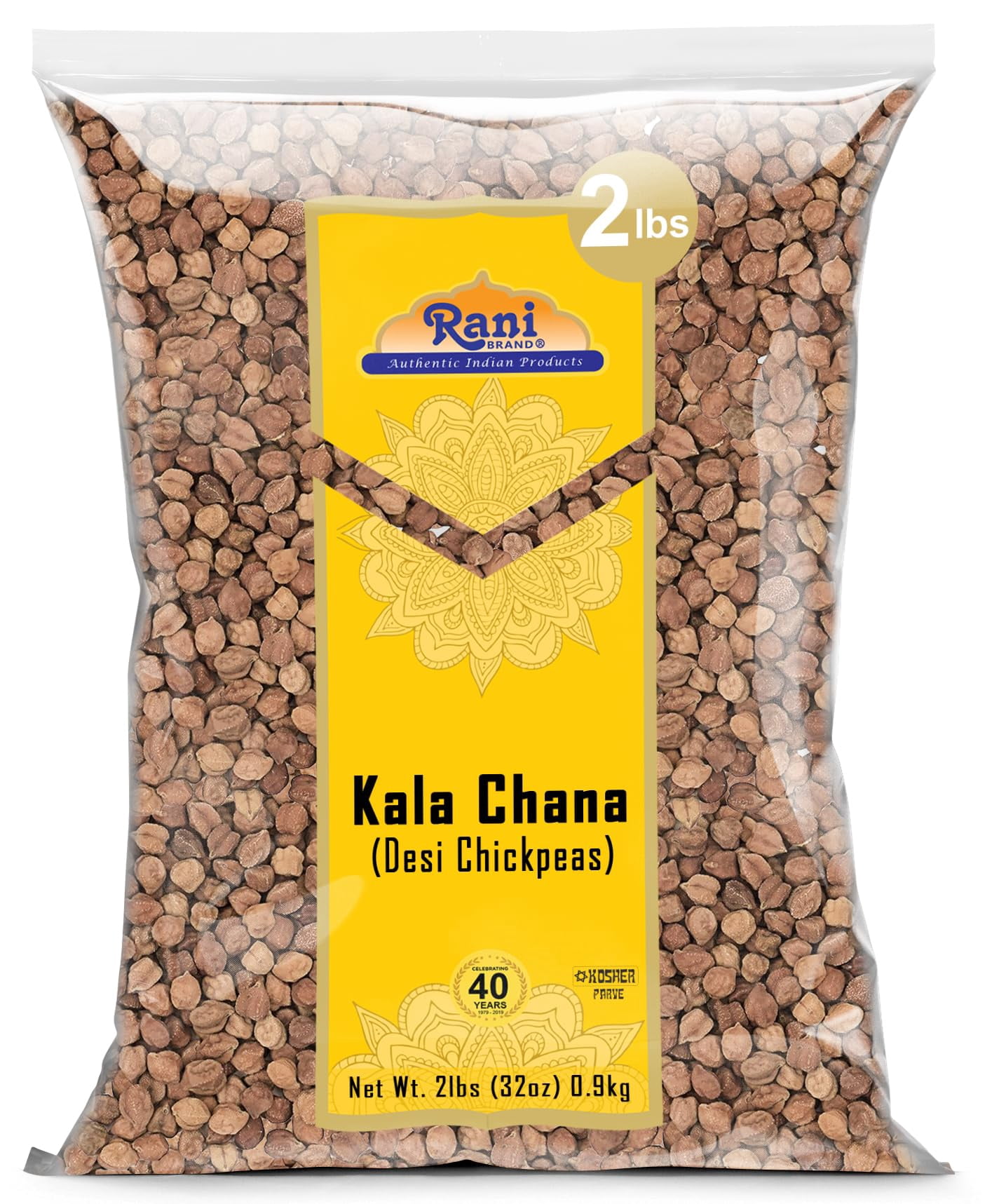 Rani Kala Chana (Desi Chickpeas Chana with skin) 32oz (2lbs) 907g ~ All ...