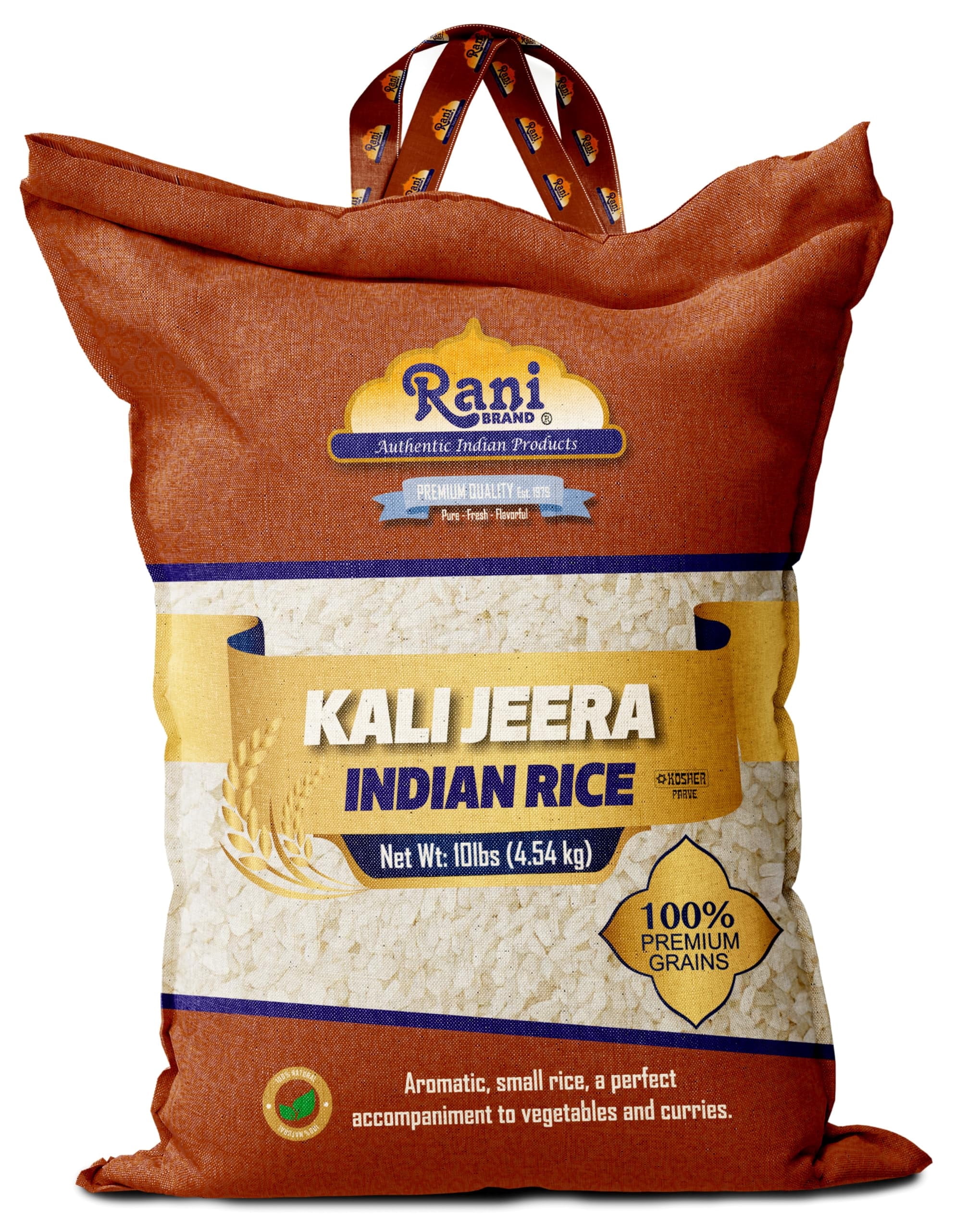 Rani Kali Jeera Indian Rice 160oz (10lbs) 4.54kg Cloth Bag ~ All ...