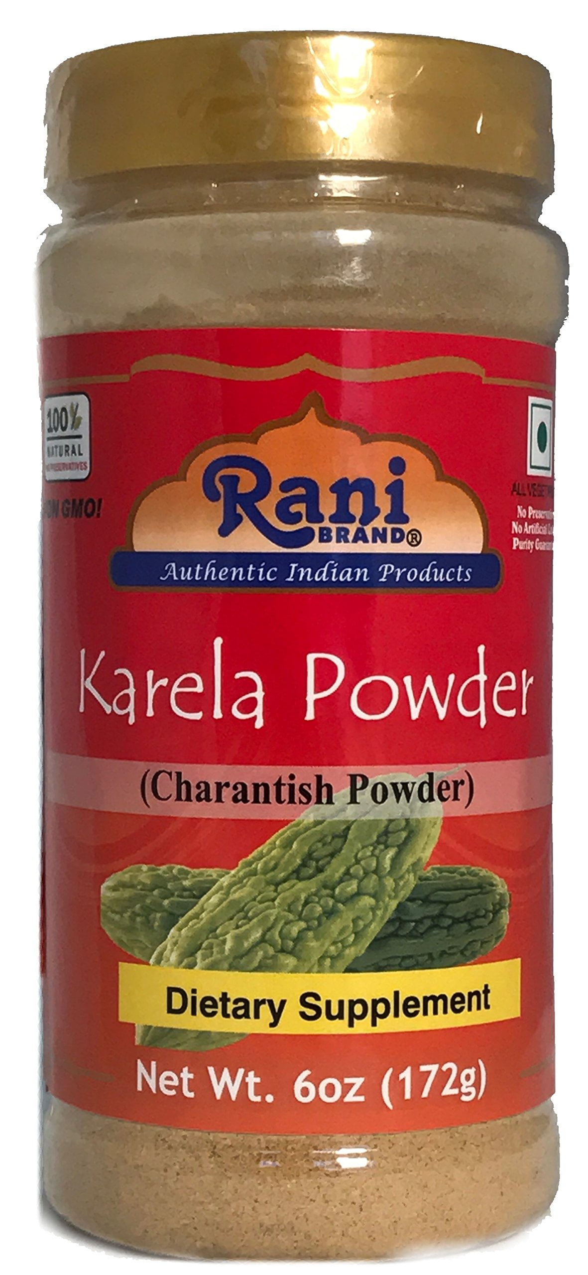 Rani Karela (Bitter Gourd / Charantish) Powder 6oz (172g) PET Jar ~ All ...