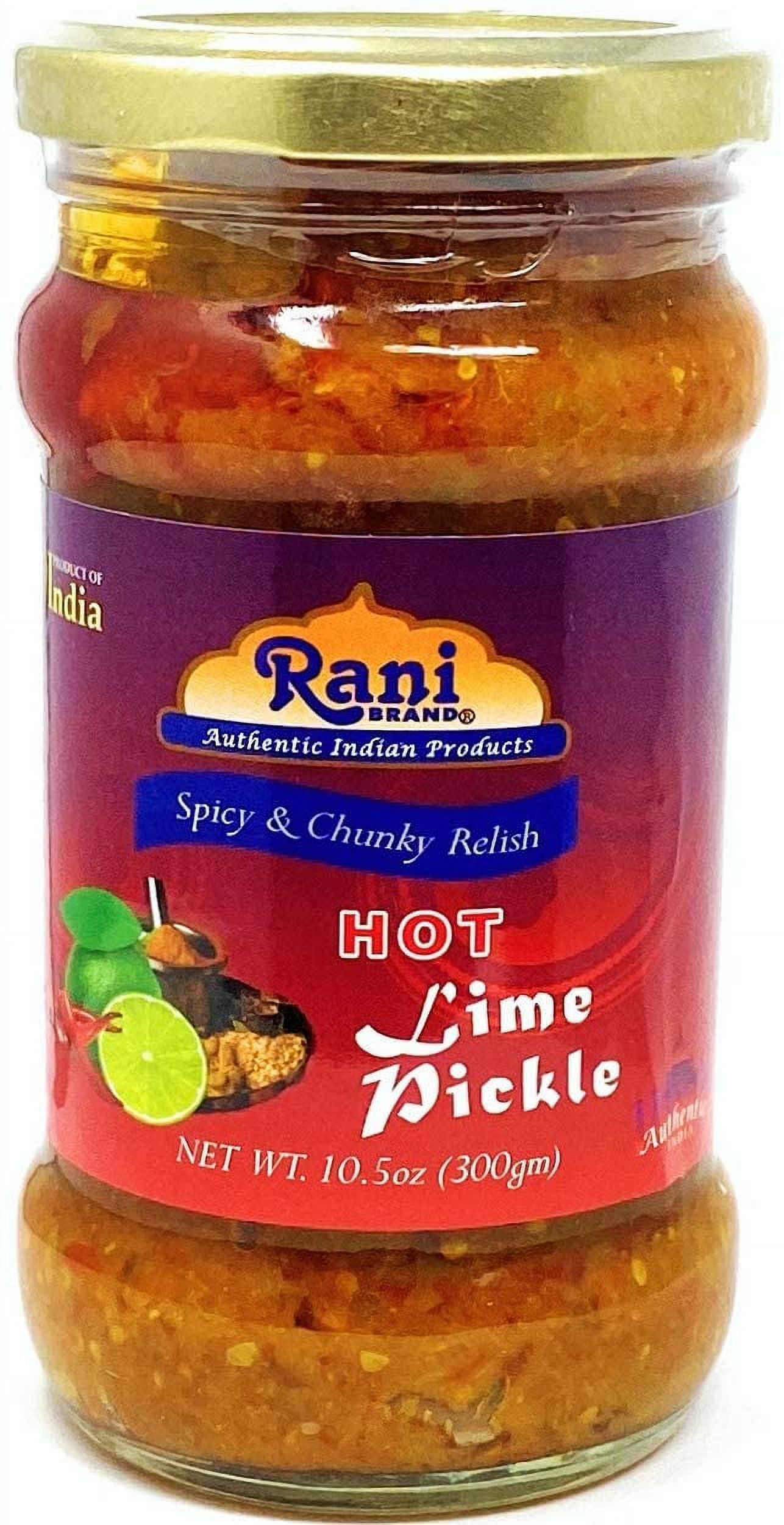 Rani Lime Pickle Hot (Achar, Spicy Indian Relish) 10.5oz (300g) Glass ...