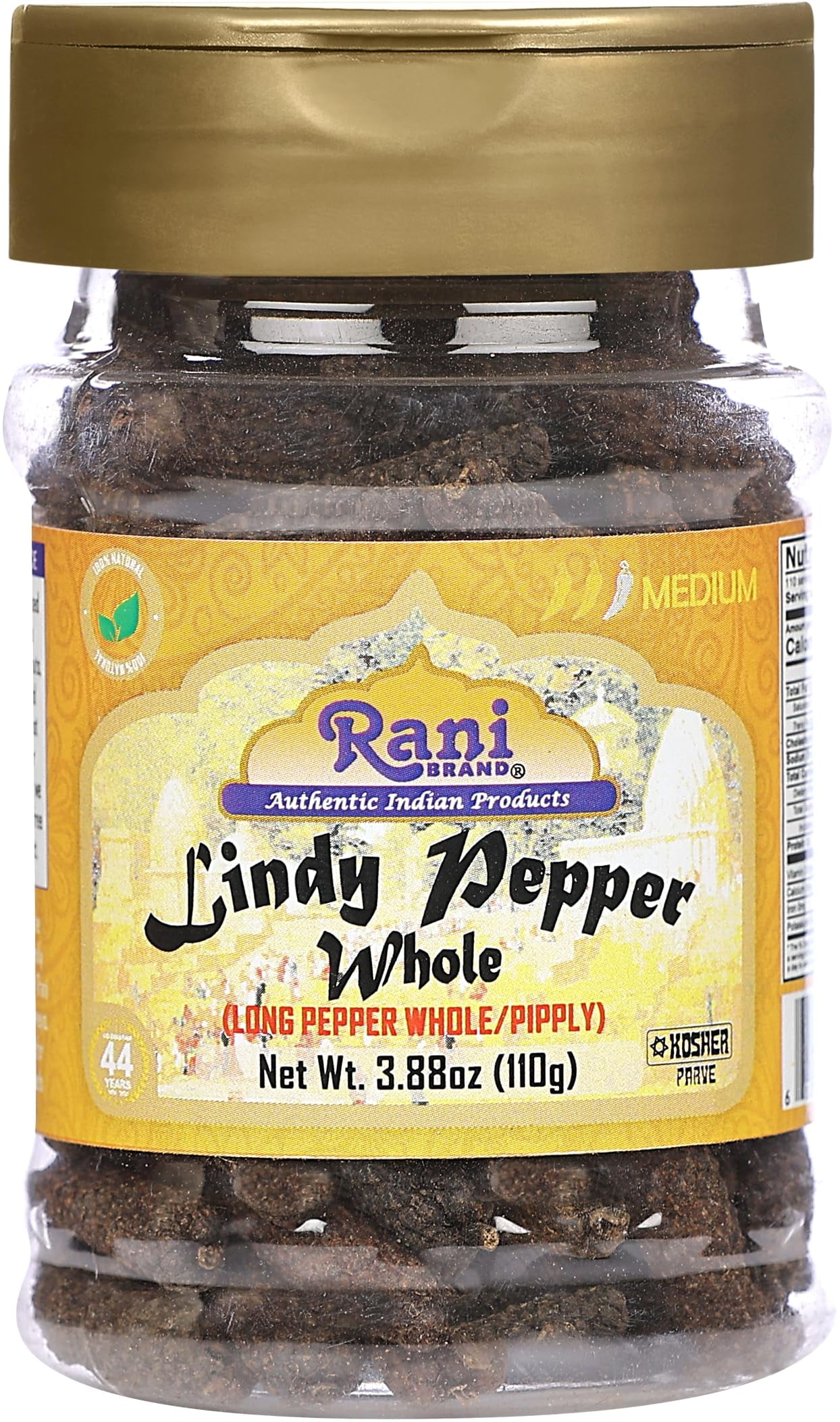 Rani Lindy Pepper Whole (Long Pepper, Piper Longum, Pipli) 3.88oz (110g ...