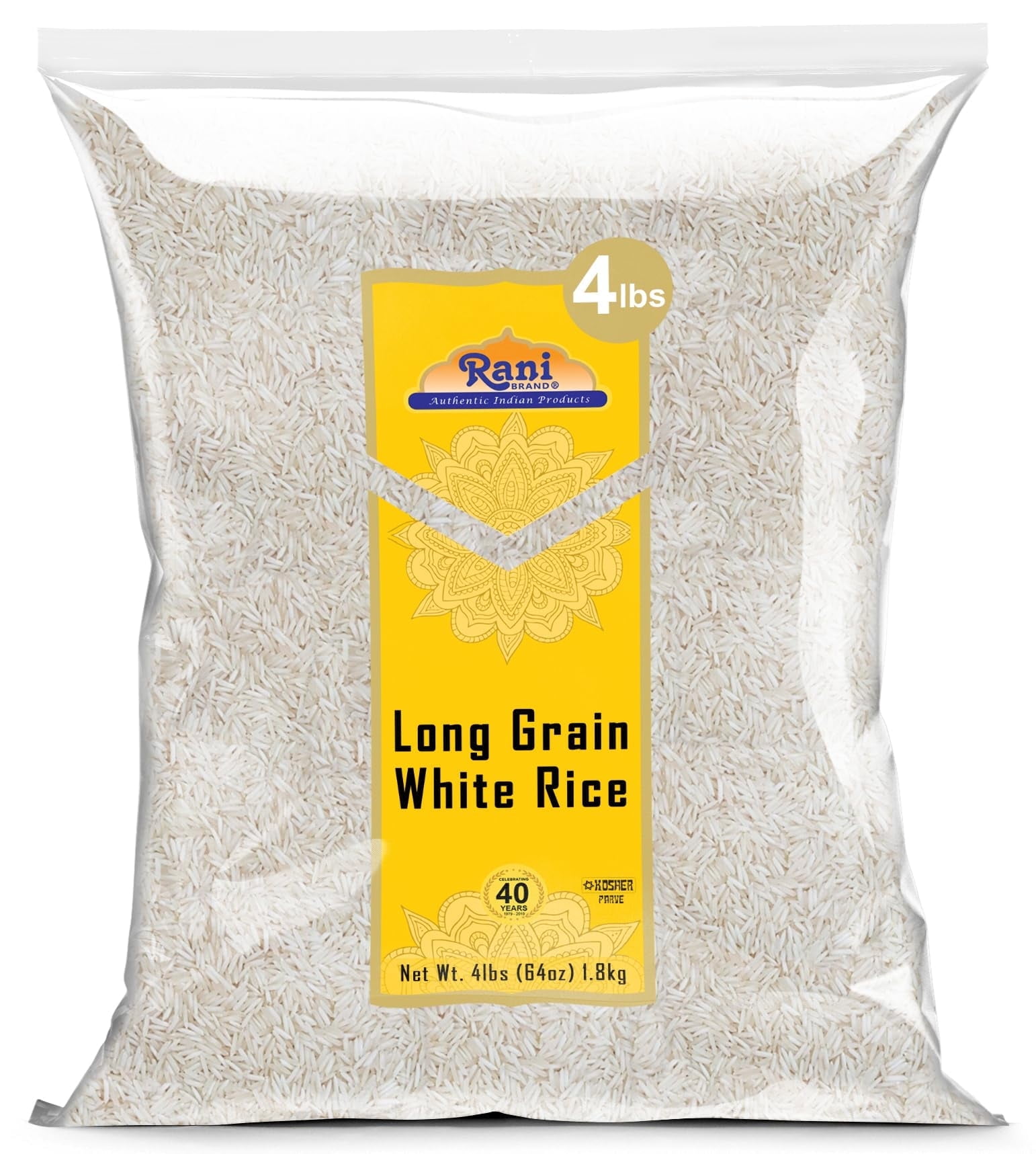 Rani Long Grain White Rice 64oz (4lbs) 1.81kg Bulk ~ All Natural ...