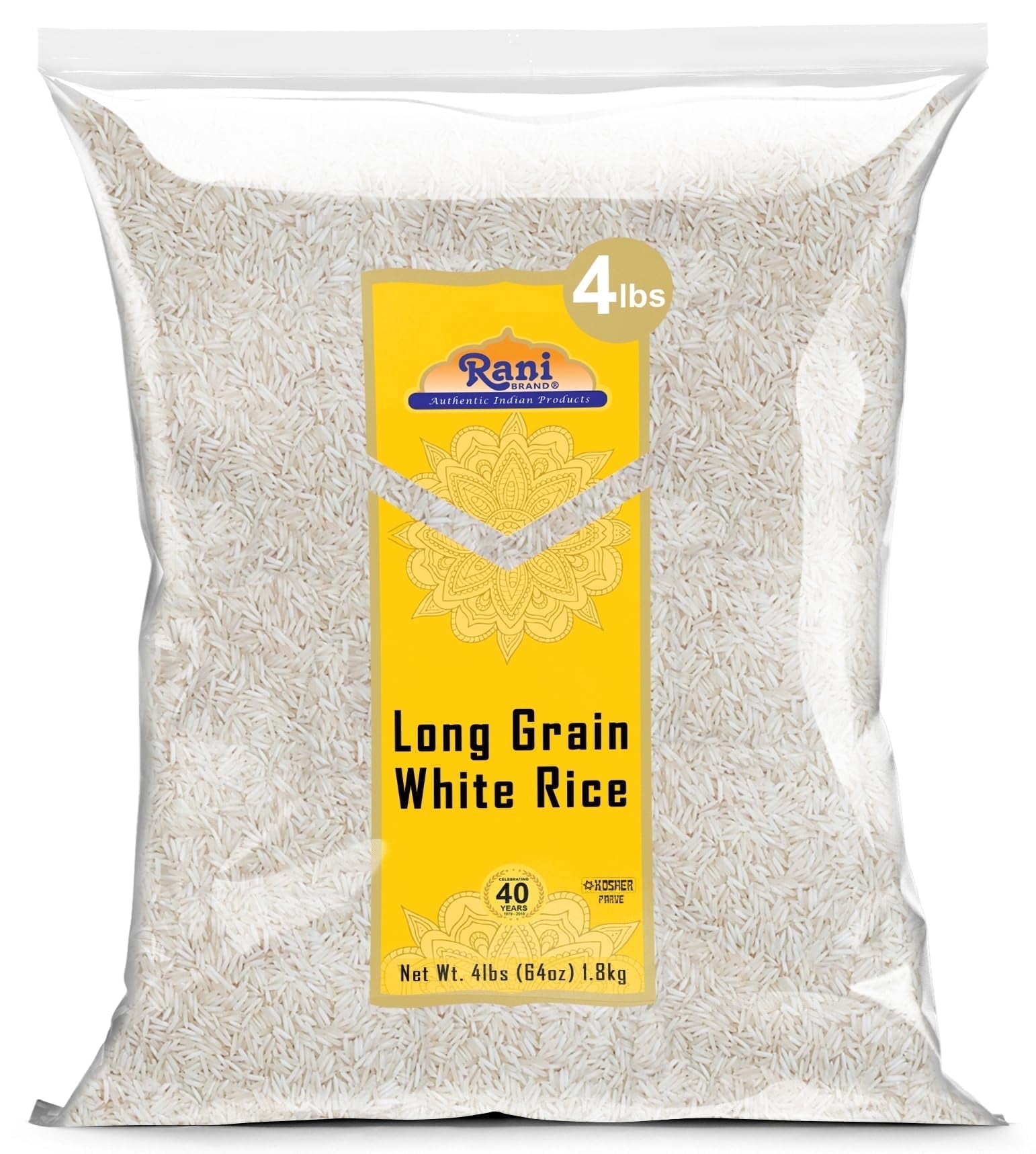 Rani Long Grain White Rice 64oz (4lbs) 1.81kg Bulk ~ All Natural ...