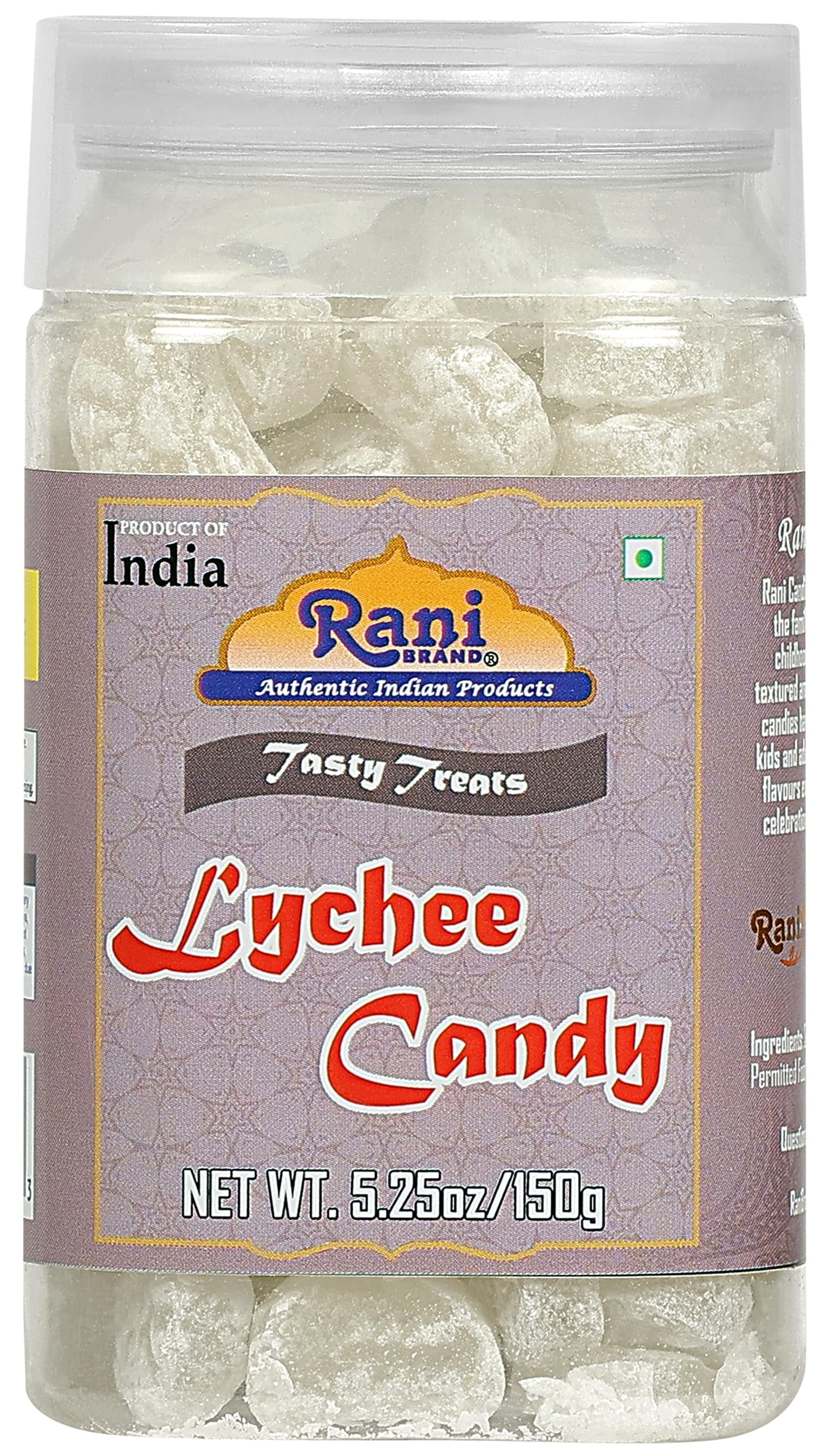 Rani Lychee Candy 5.25oz (150g) Vacuum Sealed, Easy Open Top ...