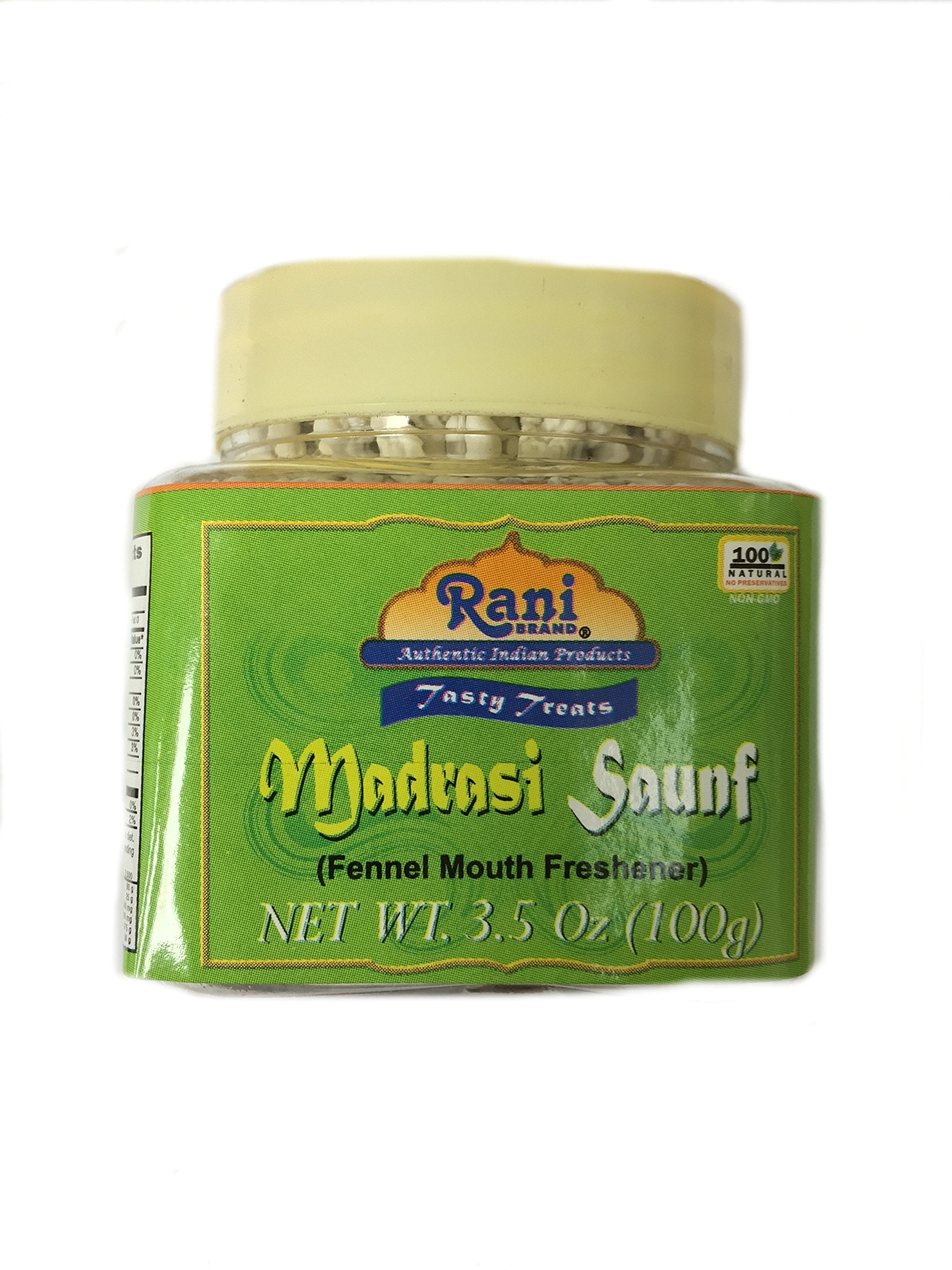 Rani Sweet Menthol Fennel Candy (Madrasi Saunf) 3.5oz (100g) ~ Indian ...