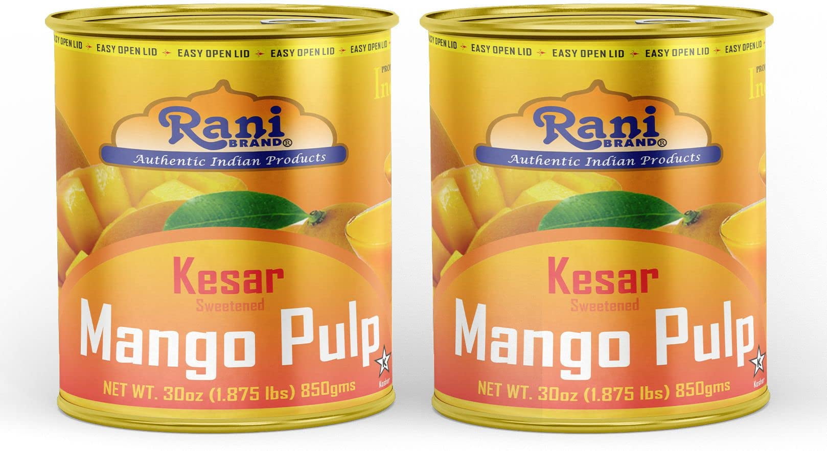 Rani Kesar Mango Pulp Puree for Smoothies & Lassi, Vegan, Gluten ...