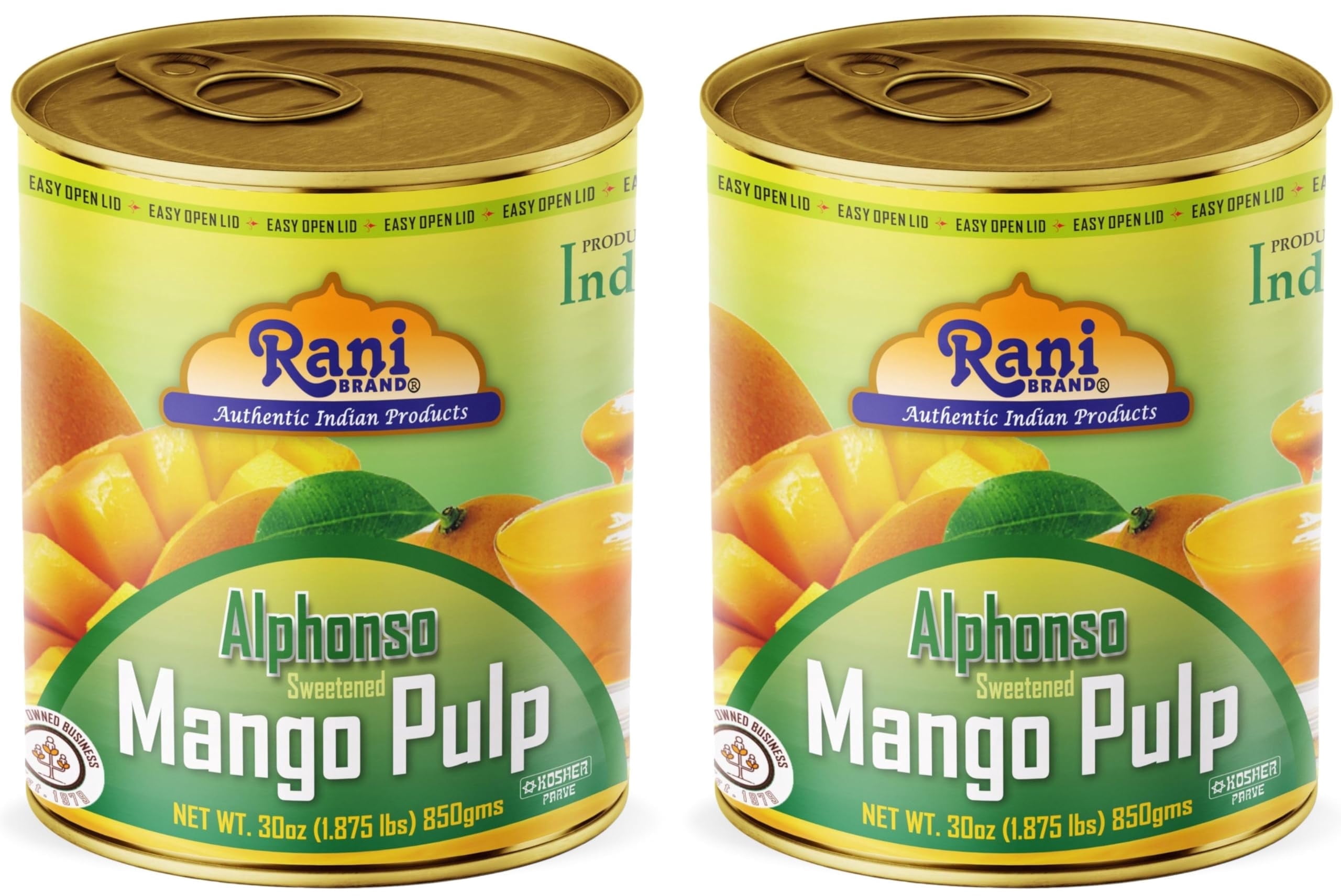 Rani Mango Pulp Puree (Makes Mango Lassi Shakes) Alphonso Sweetened ...
