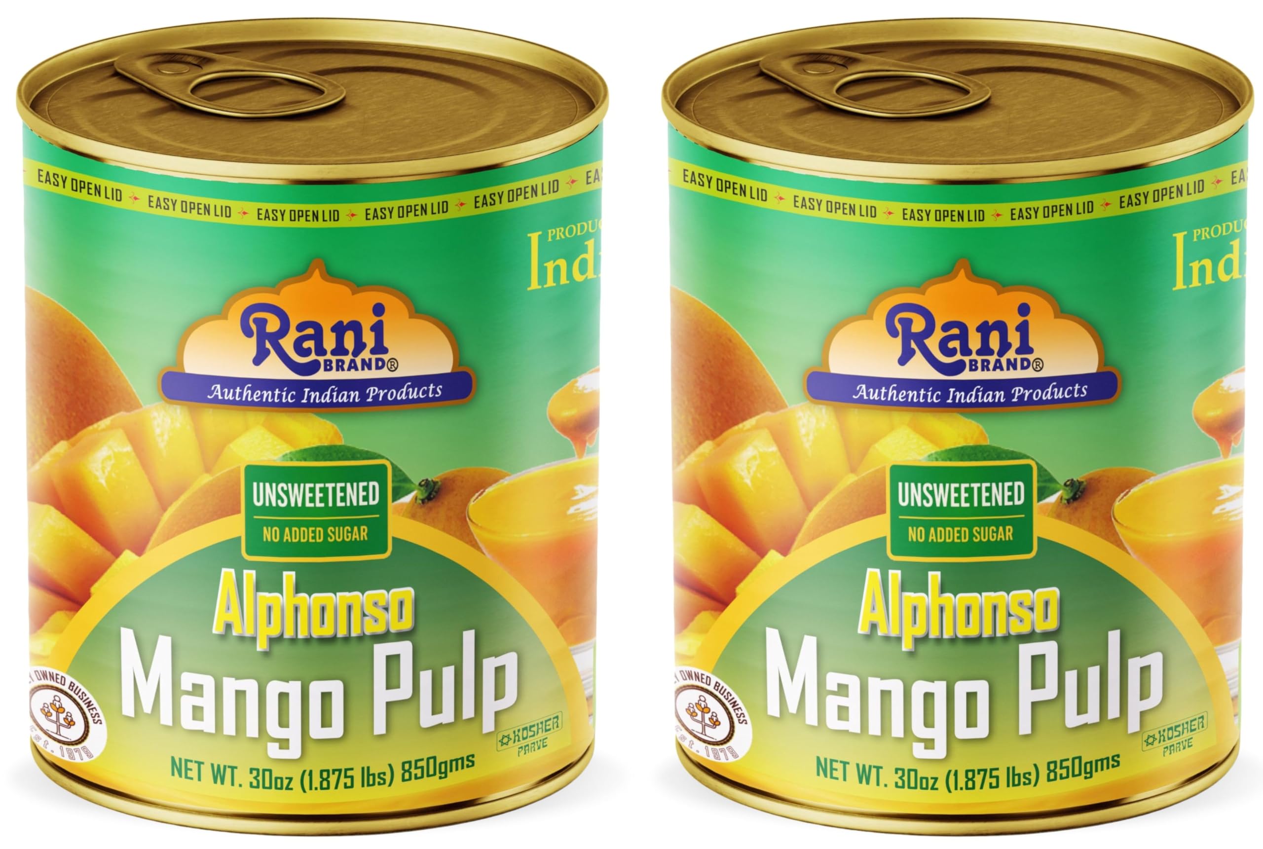 Rani Mango Pulp Puree (Makes Mango Lassi Shakes) Alphonso Unsweetened ...