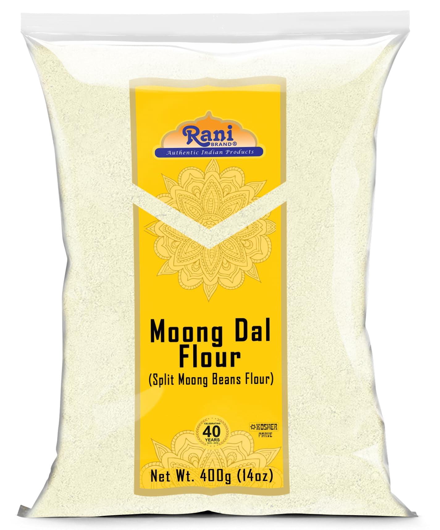 Rani Moong Flour (Mung Bean Flour, Green Gram Flour) 14oz (400g) ~ All ...