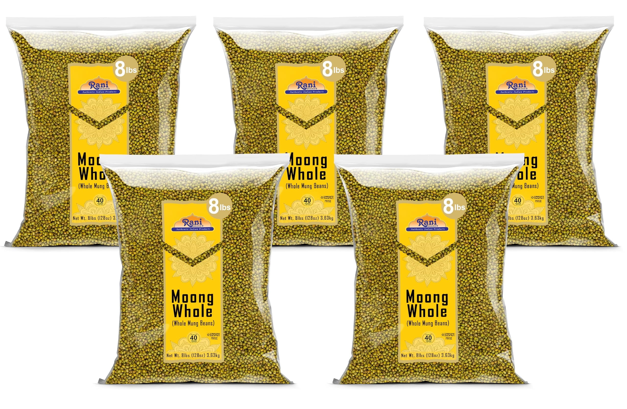 Rani Moong Whole (Ideal for cooking & sprouting, Whole Mung Beans w ...