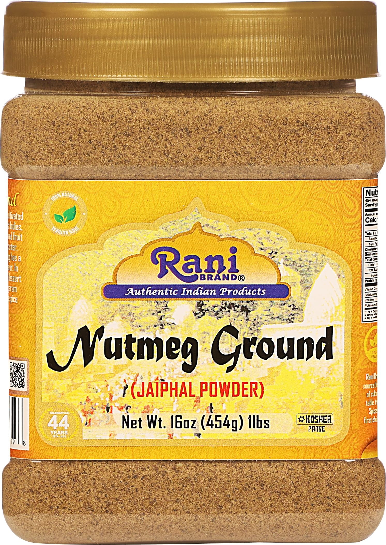 Rani Nutmeg Ground Powder Spice 16oz, Sweet Seasoning, Vegan, Gluten ...