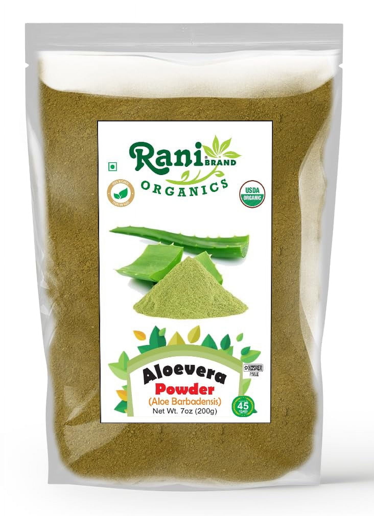 Rani Organic Aloevera Powder (Aloe Barbadensis) 7oz (200g) ~ All ...