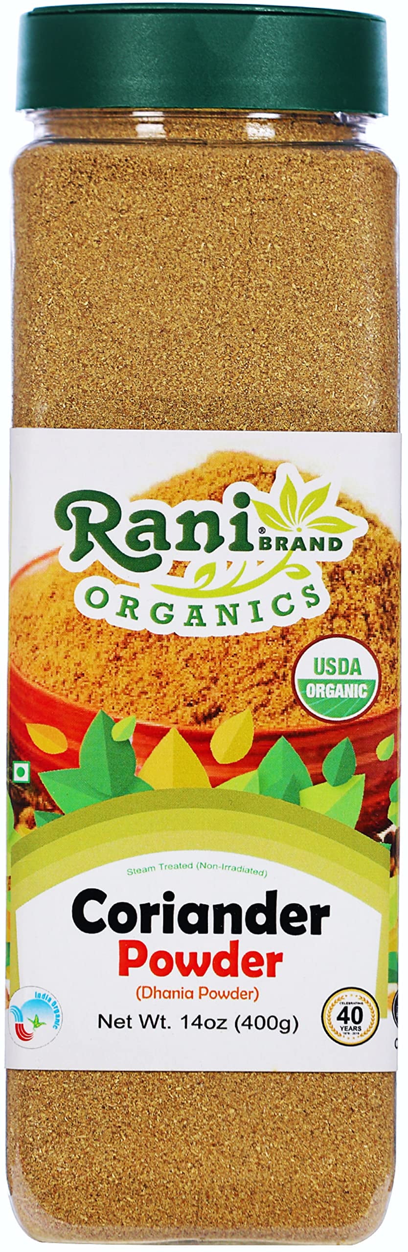 Rani Organic Coriander Powder 14oz, Vegan, Gluten Friendly, NON-GMO ...