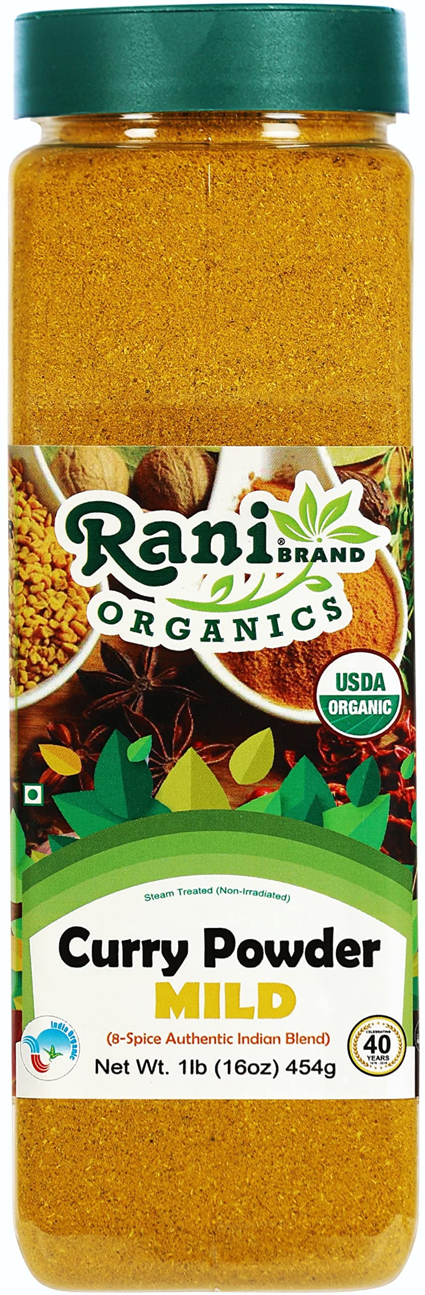 Rani Organic Curry Powder Mild (8-Spice Authentic Indian Blend) 16oz ...